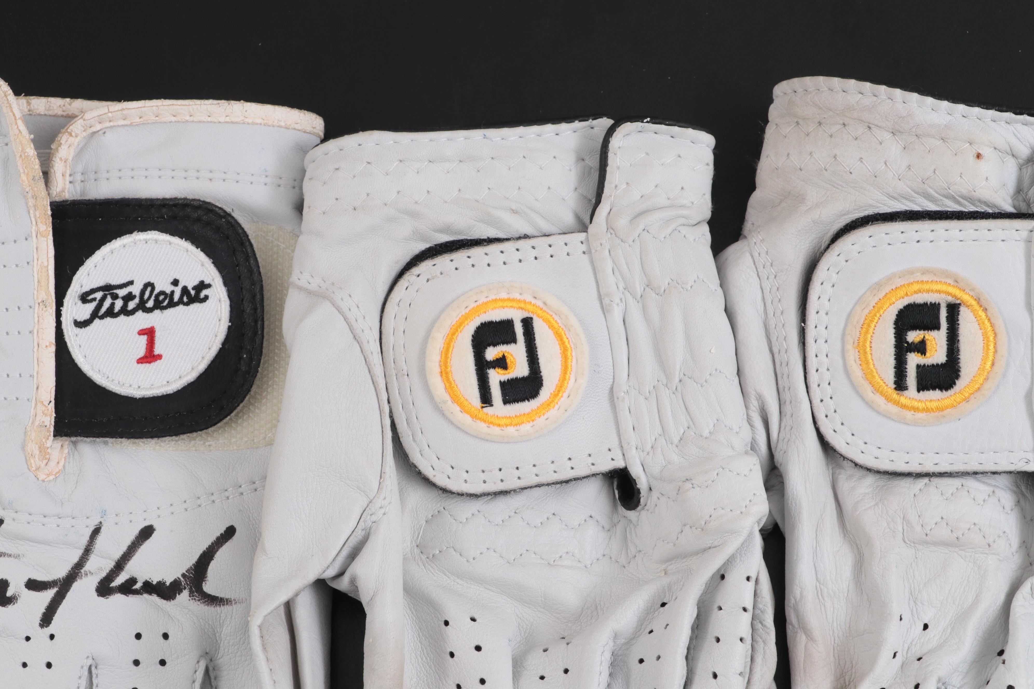 Hale Irwin, Steve Flesch, and Tom Wargo Player Used and Signed Golf ...