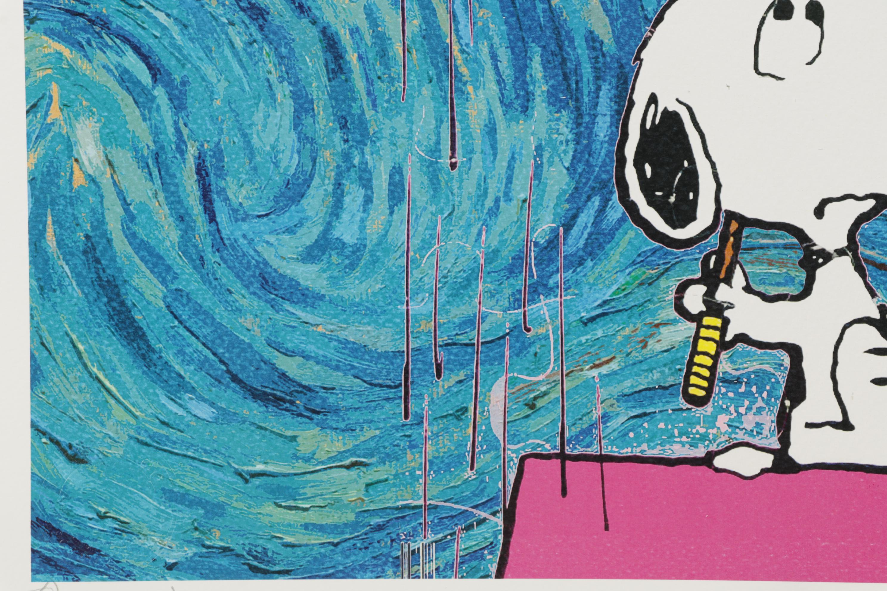 Death NYC Pop Art Graphic Print of Snoopy | EBTH