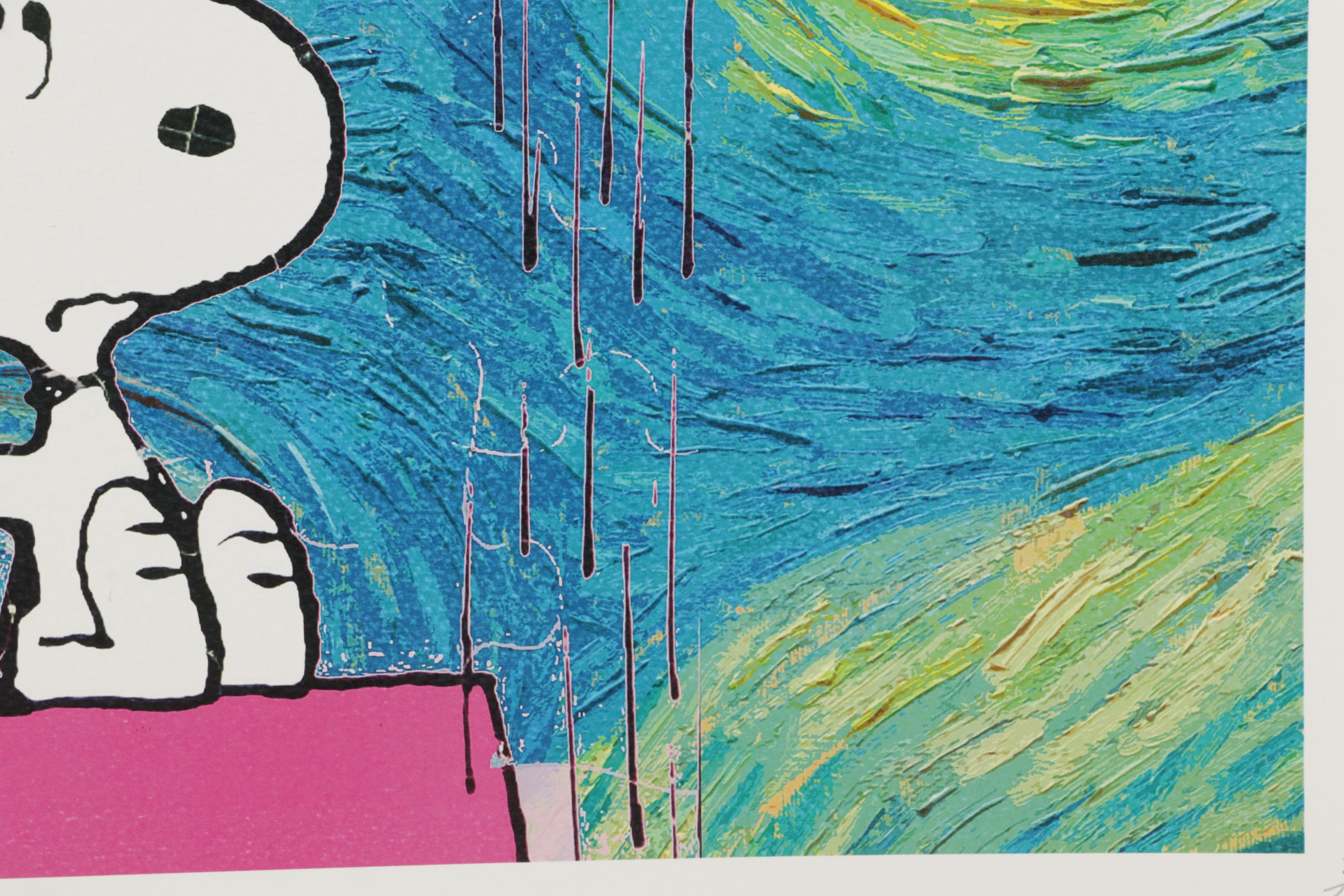Death NYC Pop Art Graphic Print of Snoopy | EBTH