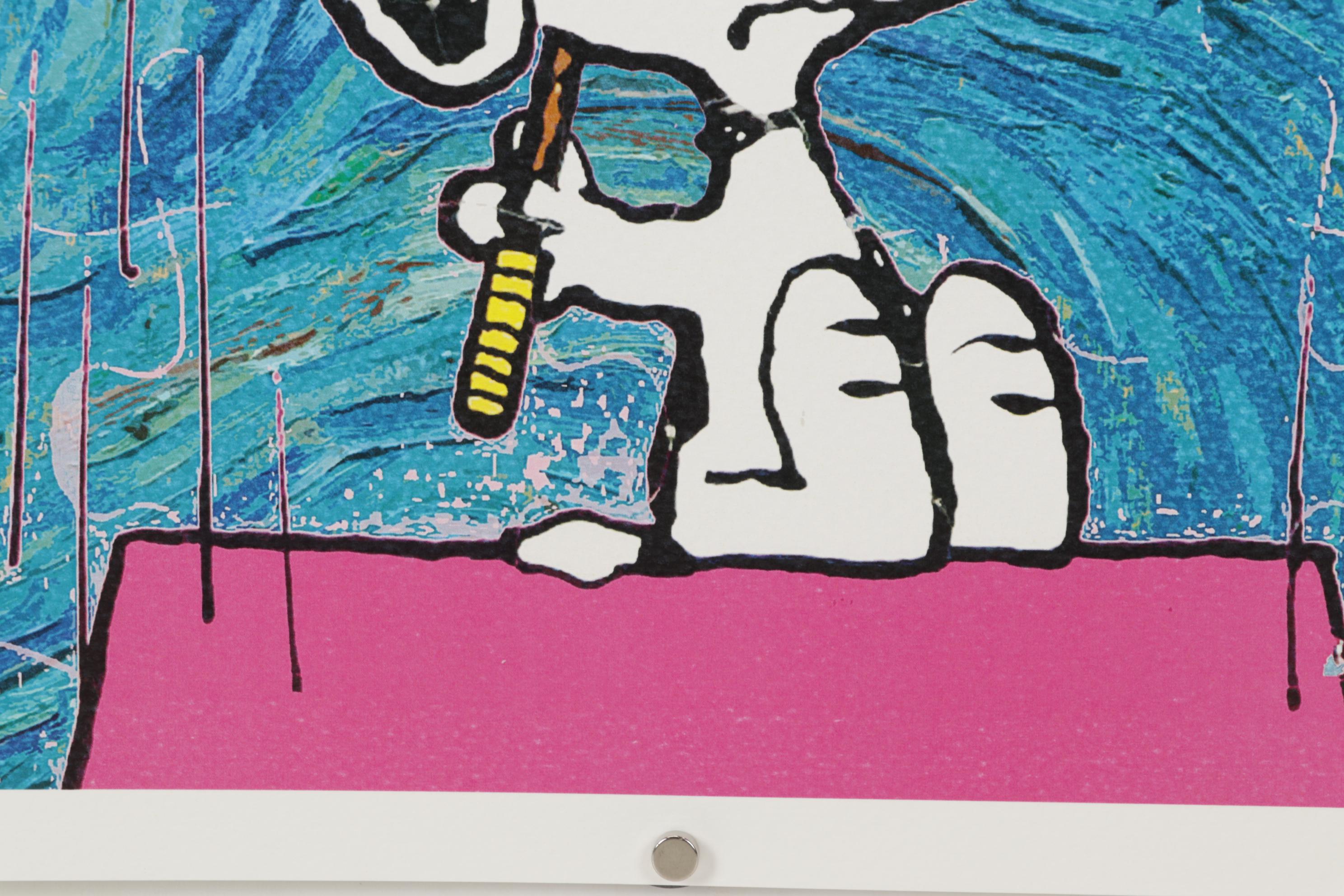 Death NYC Pop Art Graphic Print of Snoopy | EBTH