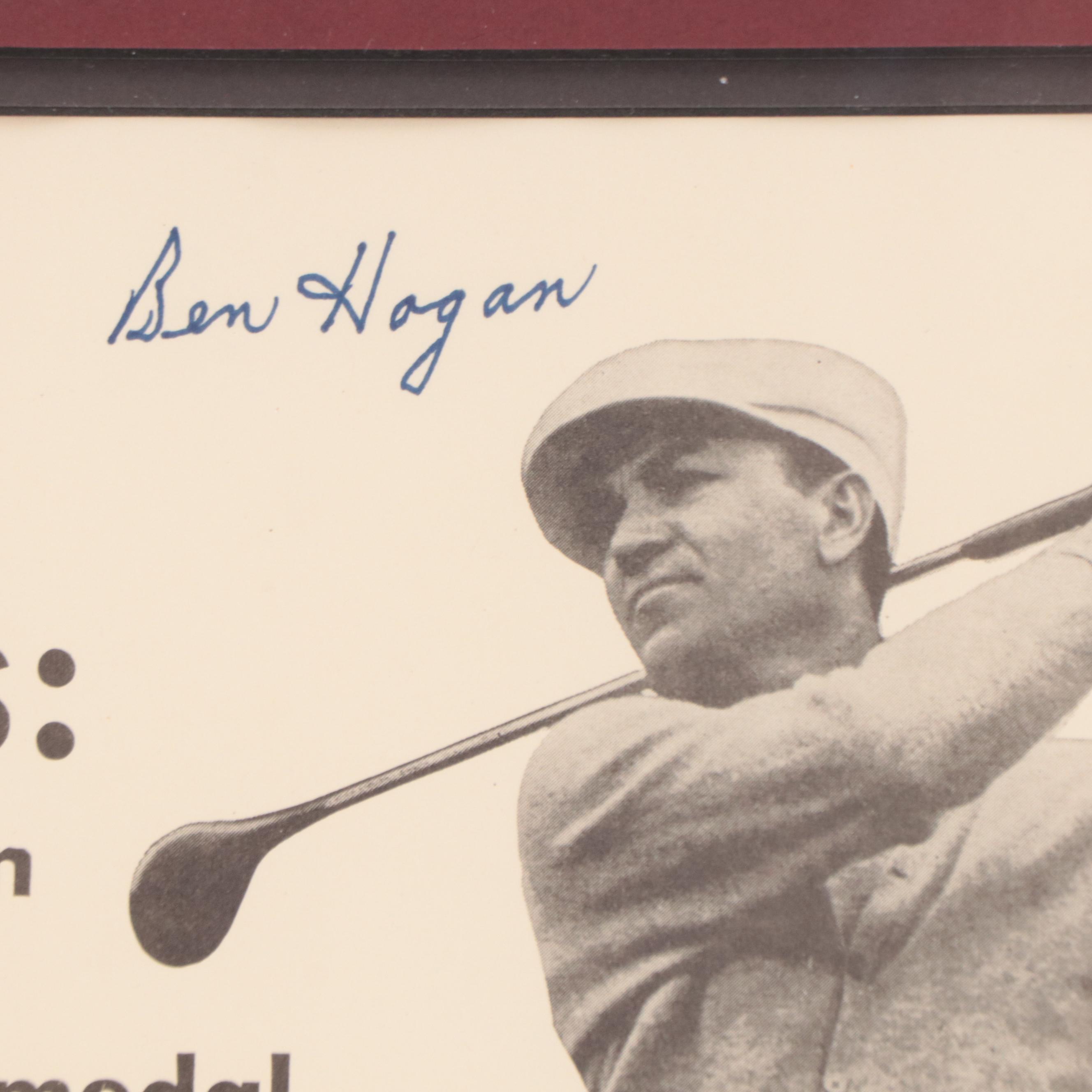 Ben Hogan Signed LIFE Magazine Advertisement in Matted Display | EBTH