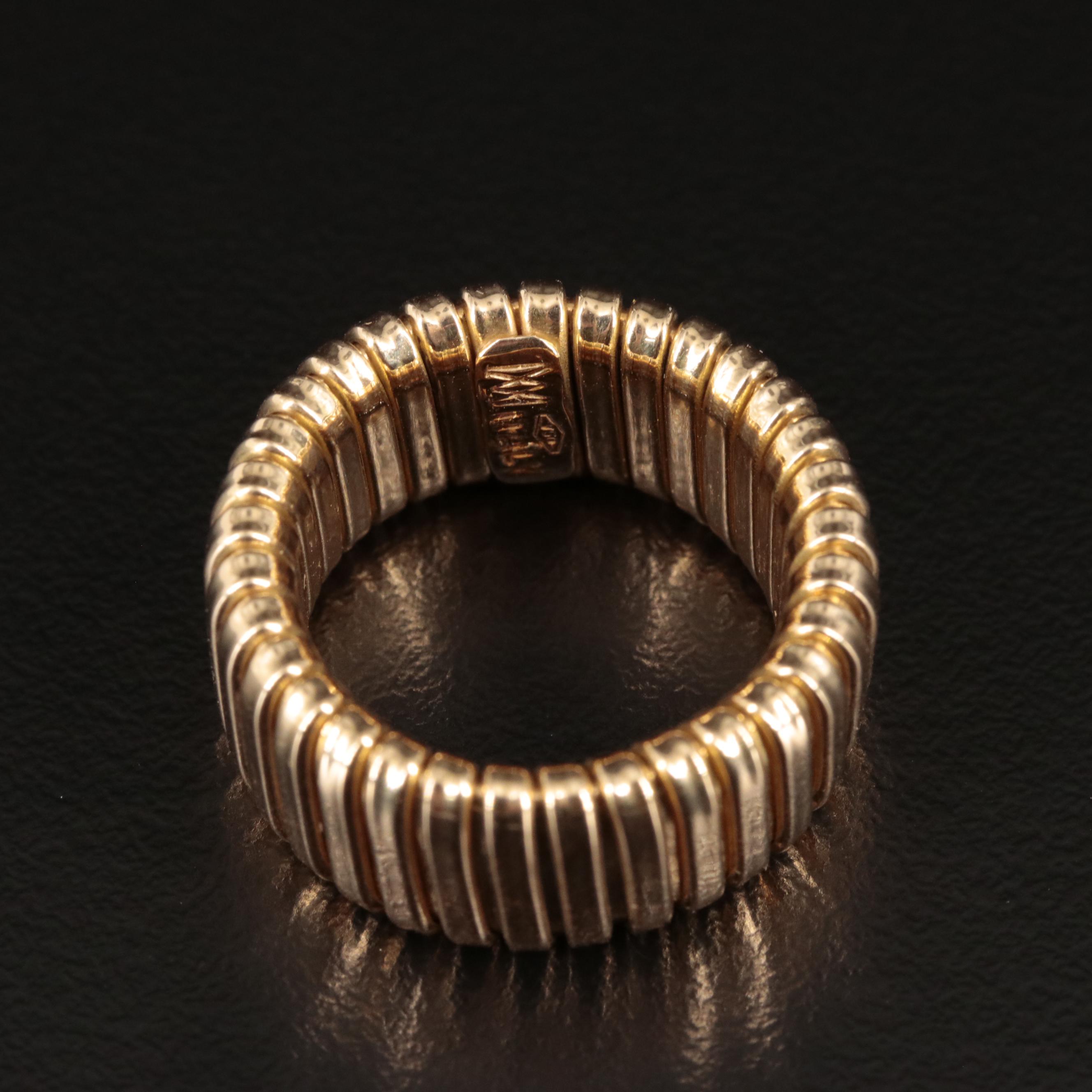 18K Flexible Ribbed Band | EBTH