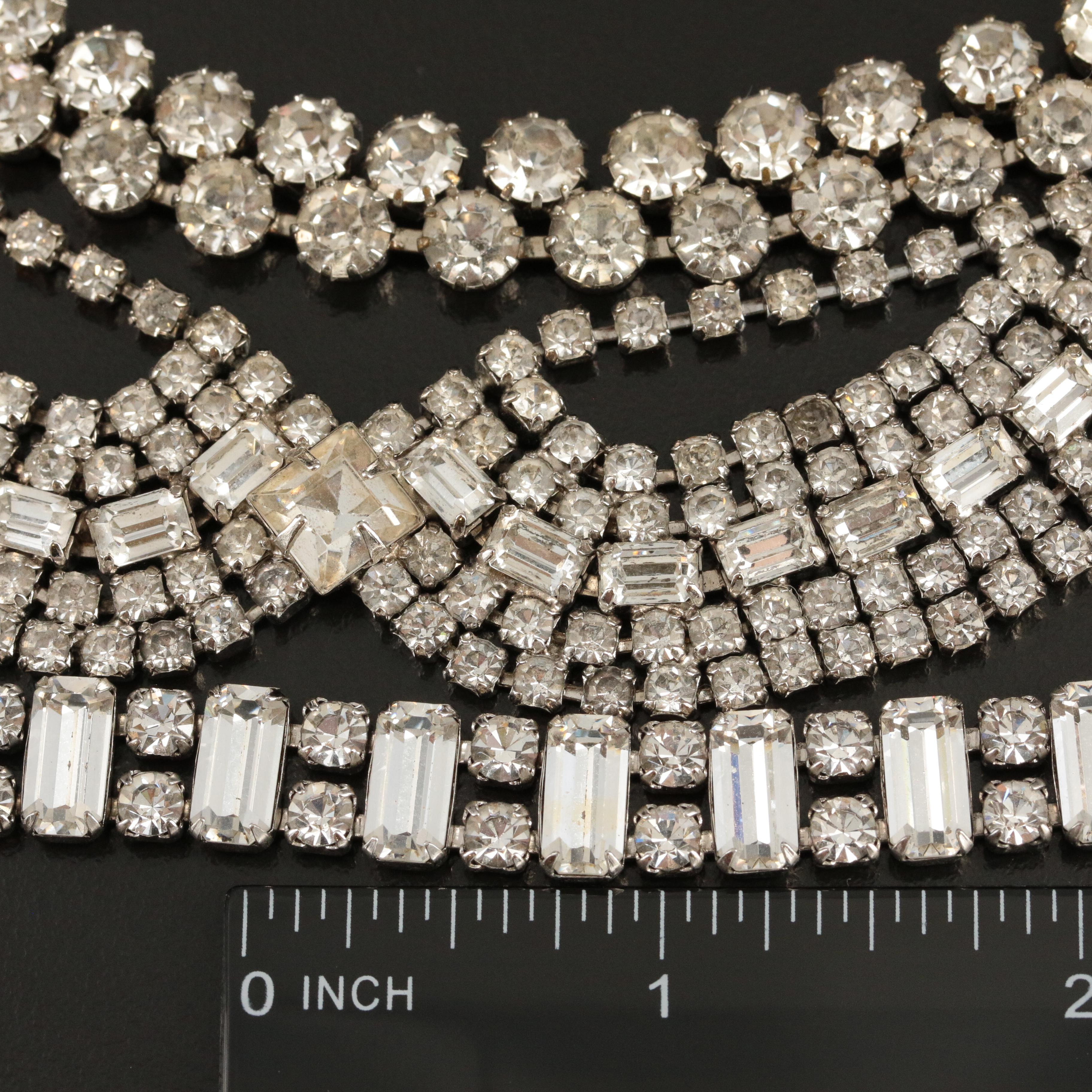 Weiss Rhinestone Necklace Trio | EBTH