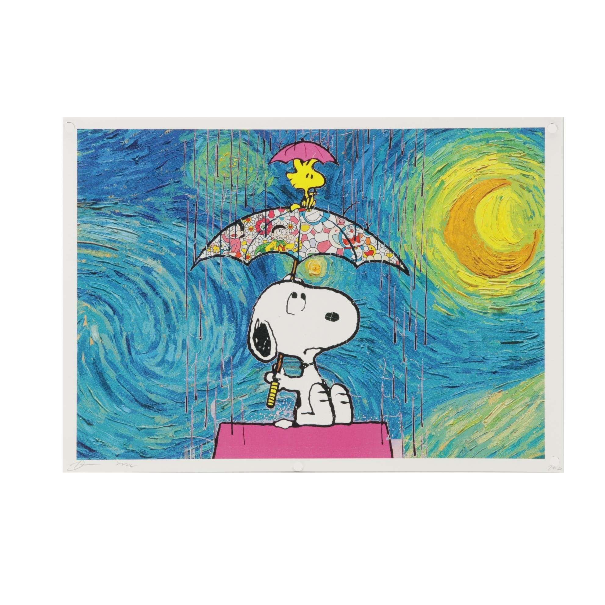 Death NYC Pop Art Graphic Print of Snoopy | EBTH