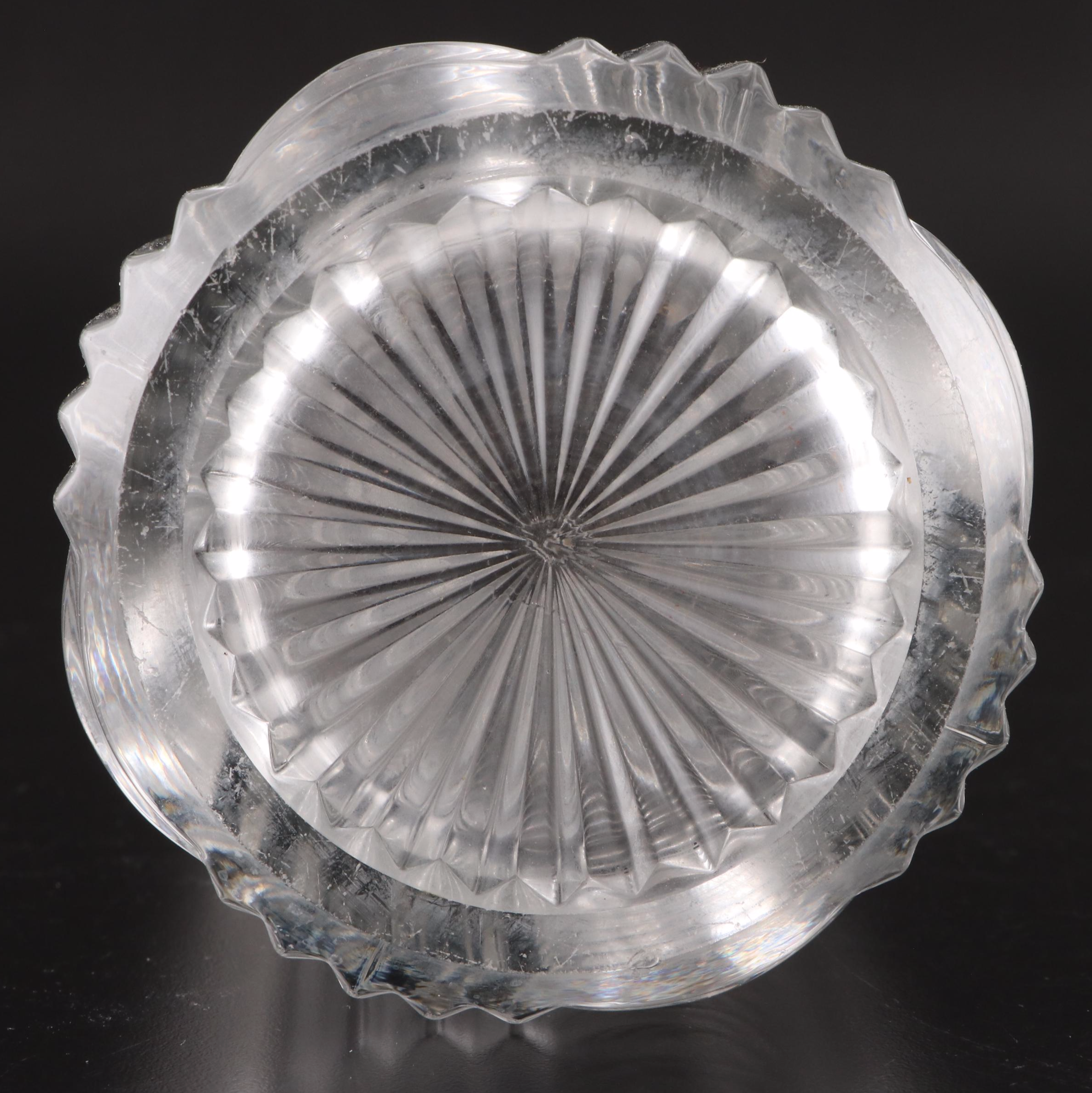 Heisey "Ridgeleigh" Glass Cylinder Vases, Early to Mid-20th Century | EBTH