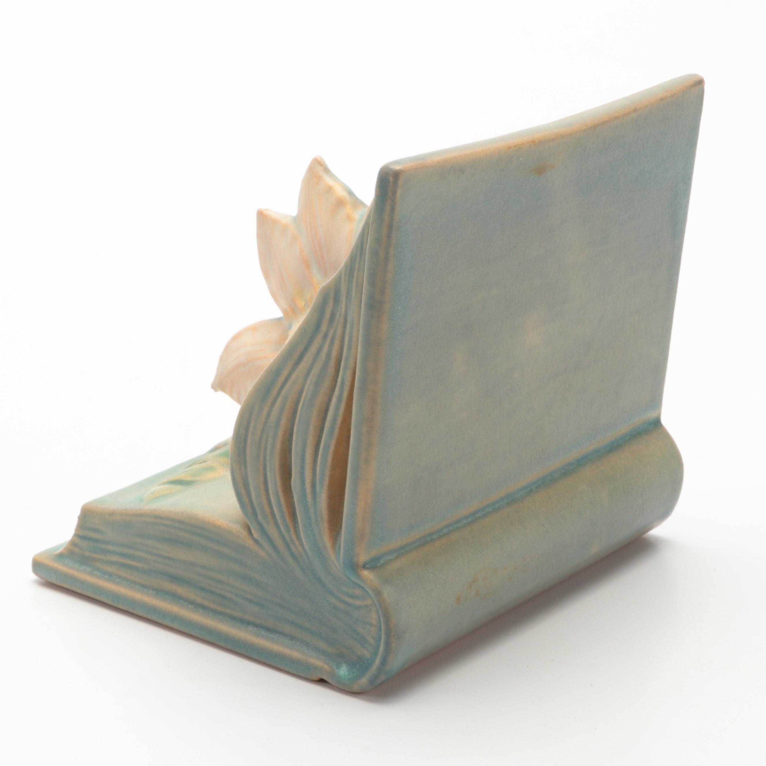 Roseville Pottery "Clematis" Ceramic Planter and Bookend, Mid-20th ...