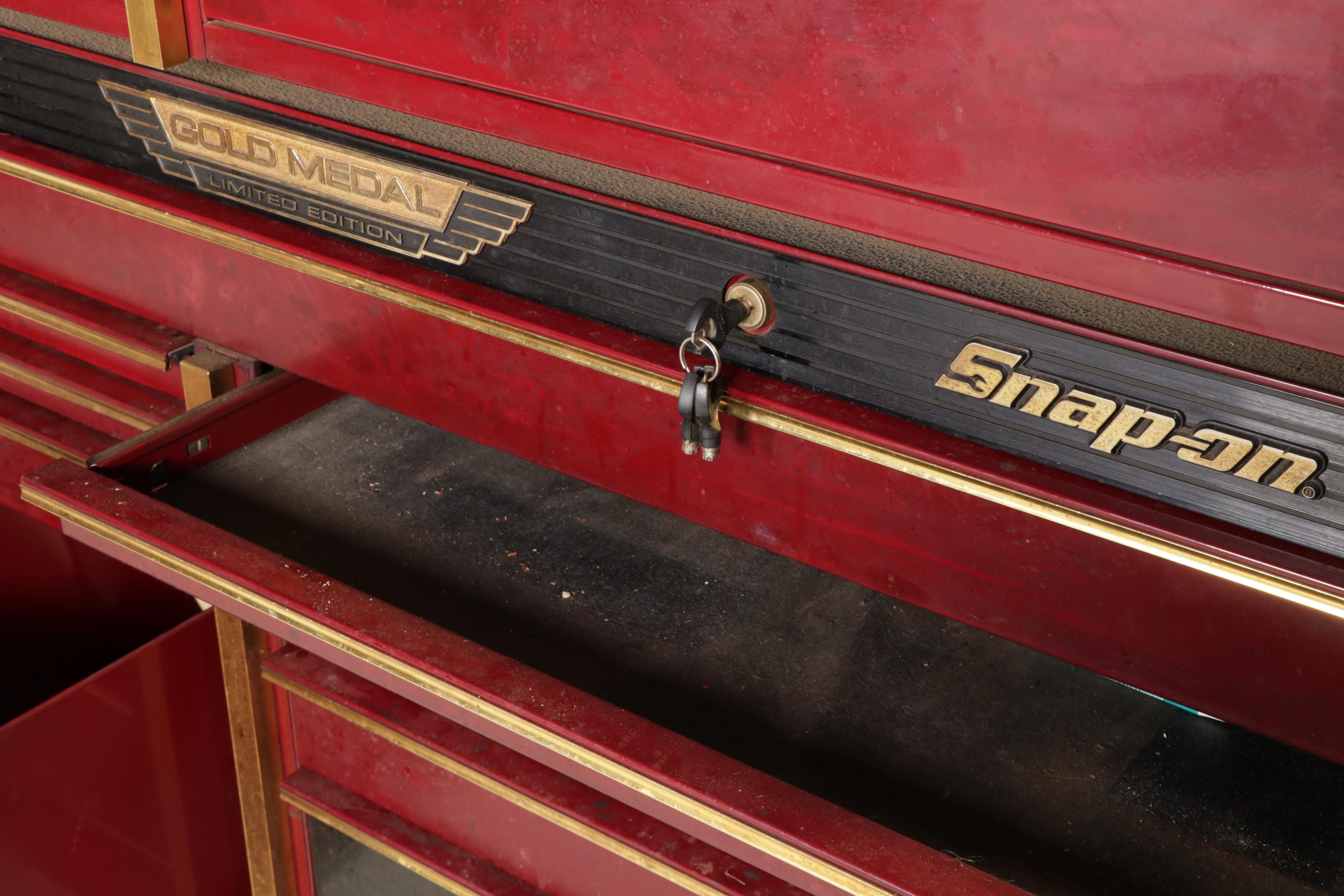 Snap-On Gold Medal Limited Edition Tool Cabinet on Casters | EBTH