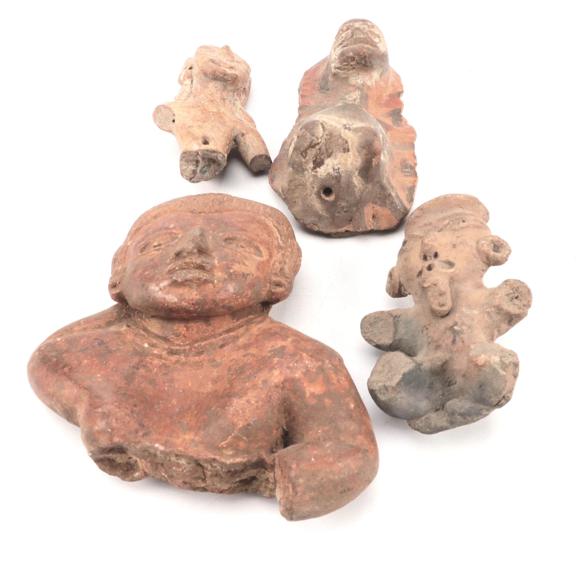 Pre-Columbian Inca, Olmec and Other Clay Idols, Circa 1,100 BCE–1,400 ...