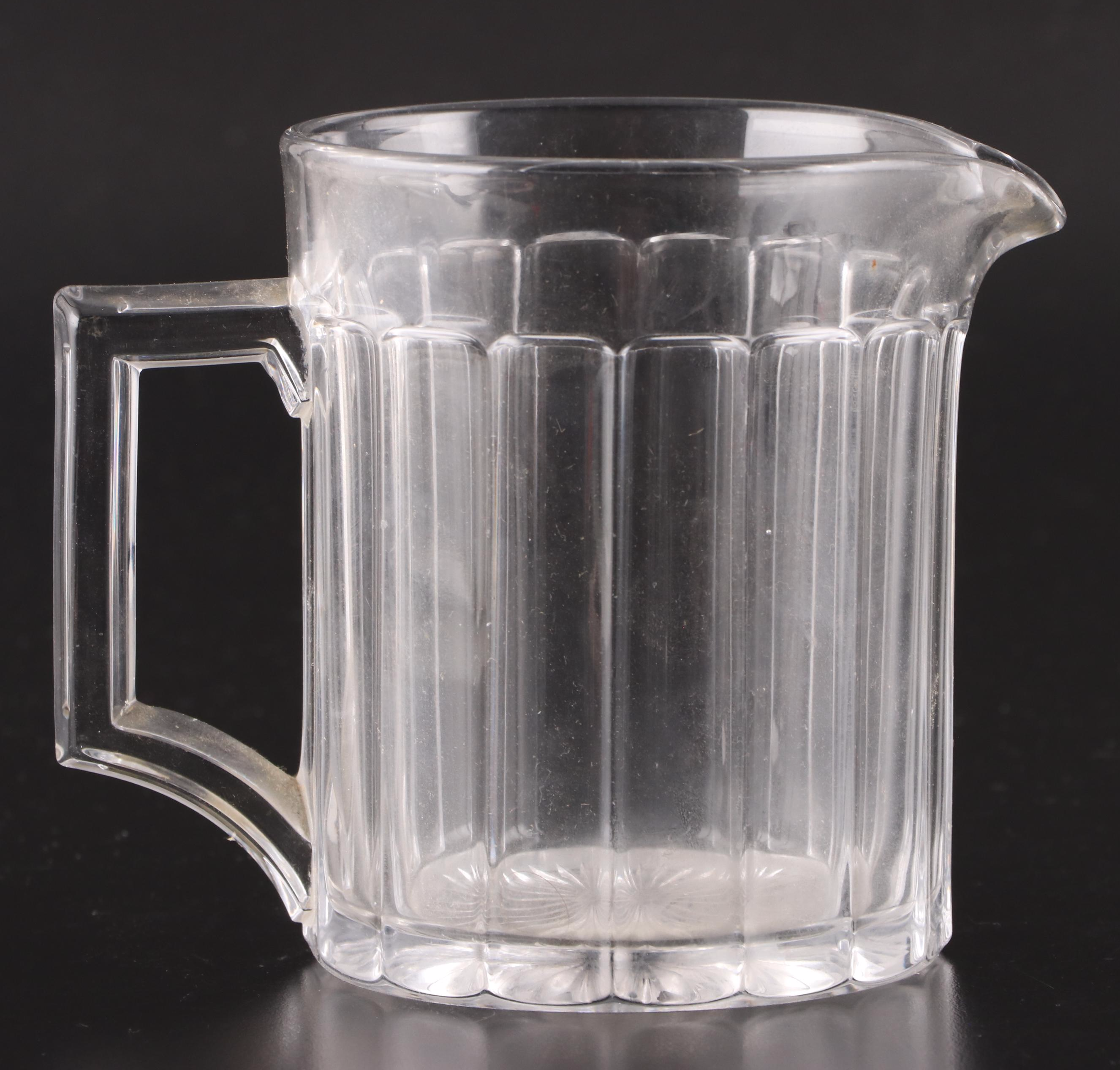 Heisey "Narrow Flute Clear" Glass Pitchers, Early 20th Century | EBTH