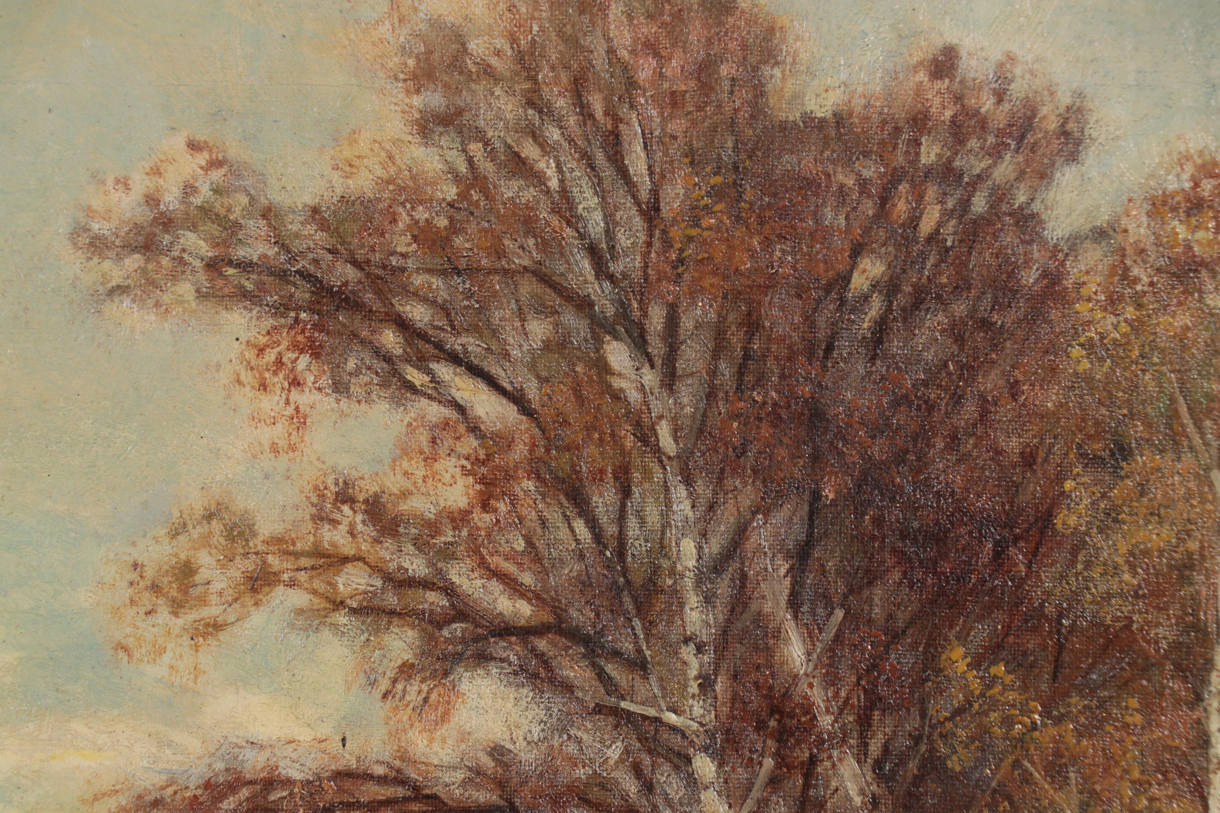 J. Harnack Oil Painting of an English Rural Landscape, Early-Mid 20th ...