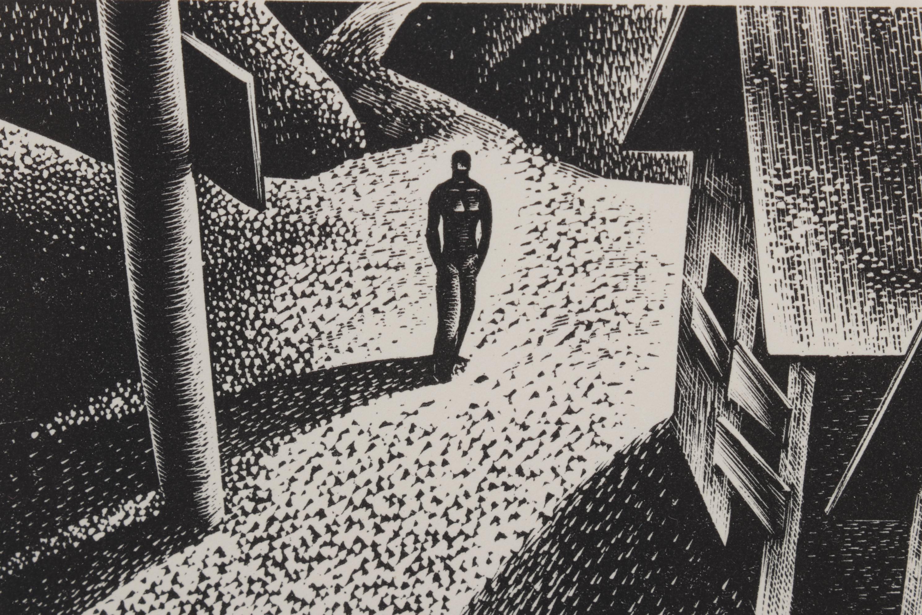 Lynd Ward Art Deco Woodcut From "Wild Pilgrimage," 1932 | EBTH