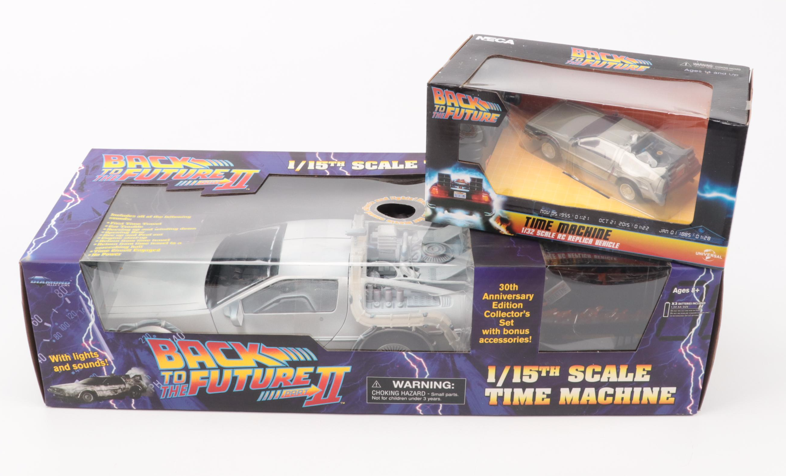 Back to the Future Time Machine Toy Cars with Figurine, Mug and More | EBTH