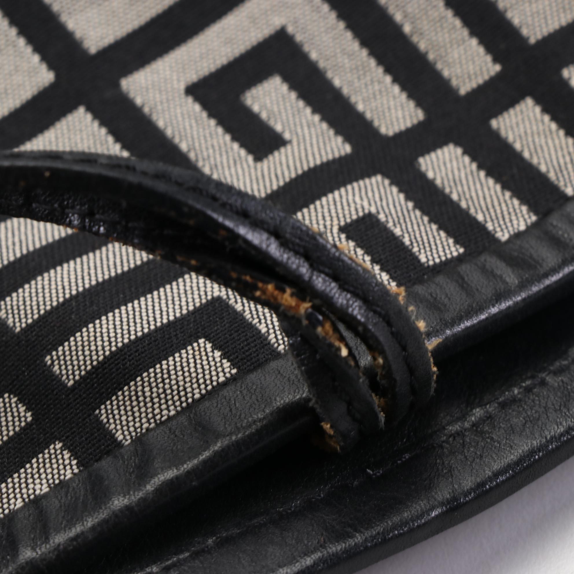 Givenchy Buckle Strap Shoulder Bag in Logo Jacquard Canvas and Leather ...