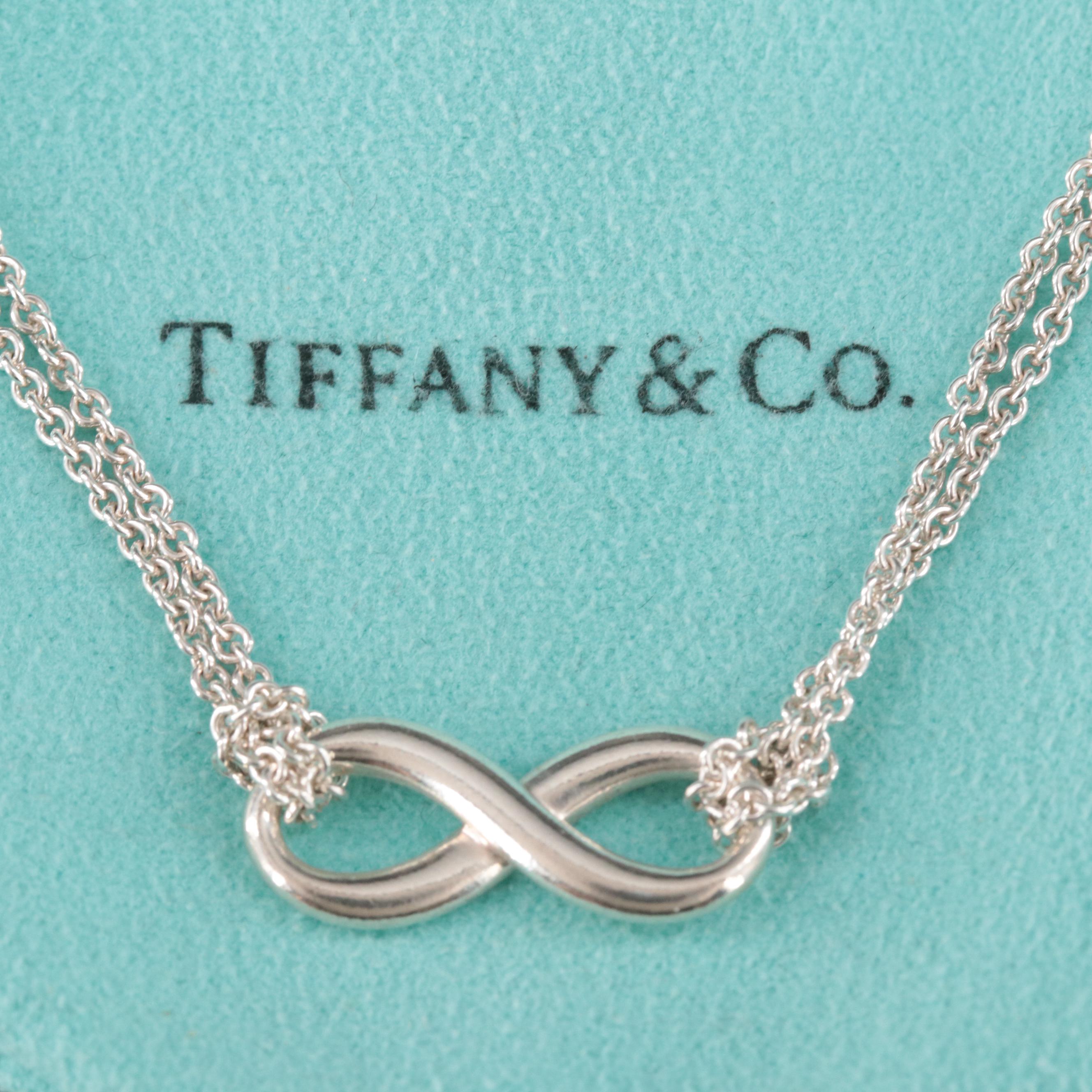 Tiffany & Co. "Tiffany Infinity" Sterling Pendant Necklace | EBTH
