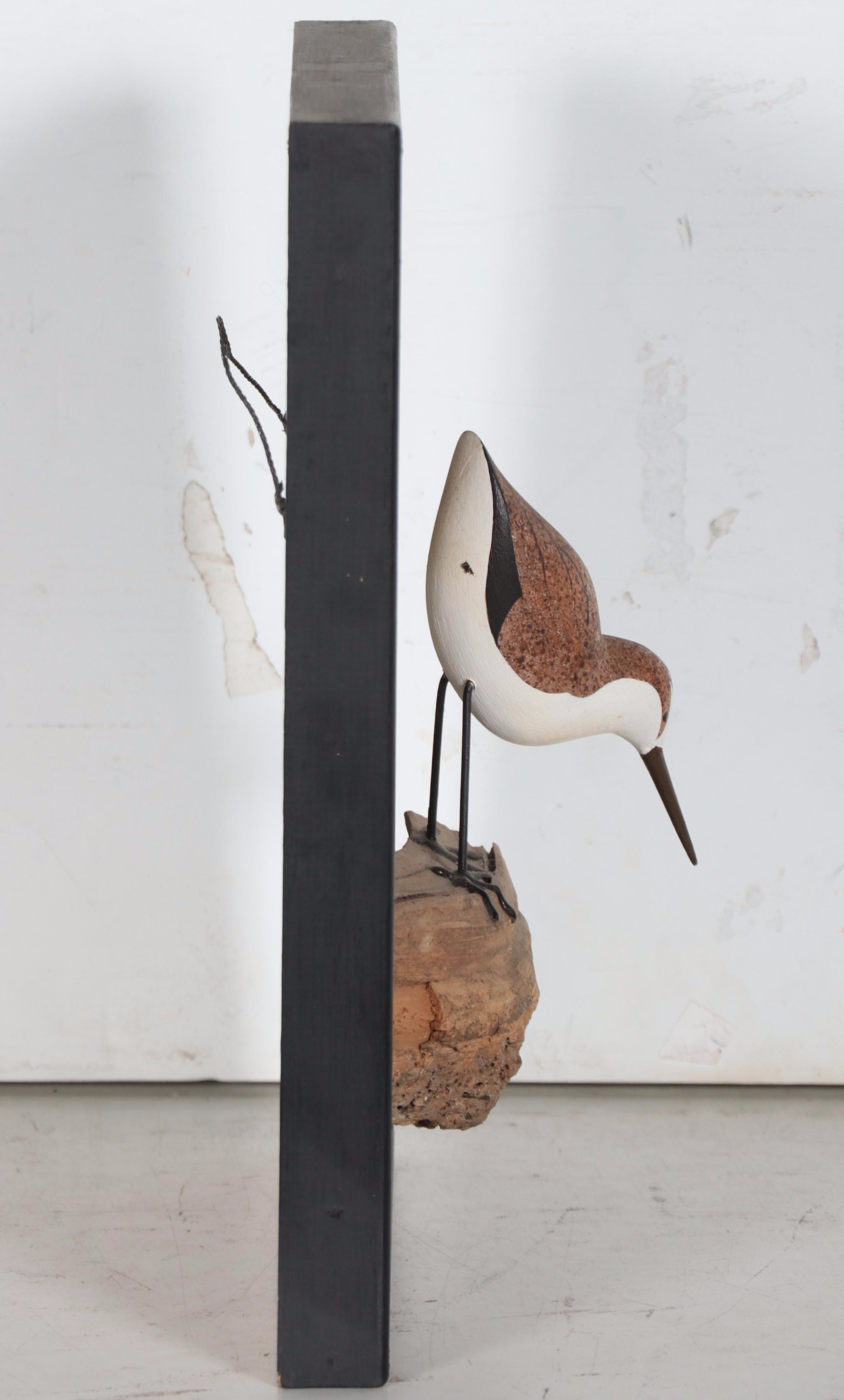 Sue Fulcher & Joe Fulcher Jr. Hand-Carved Wood Sculpture of Bird, 1977 ...