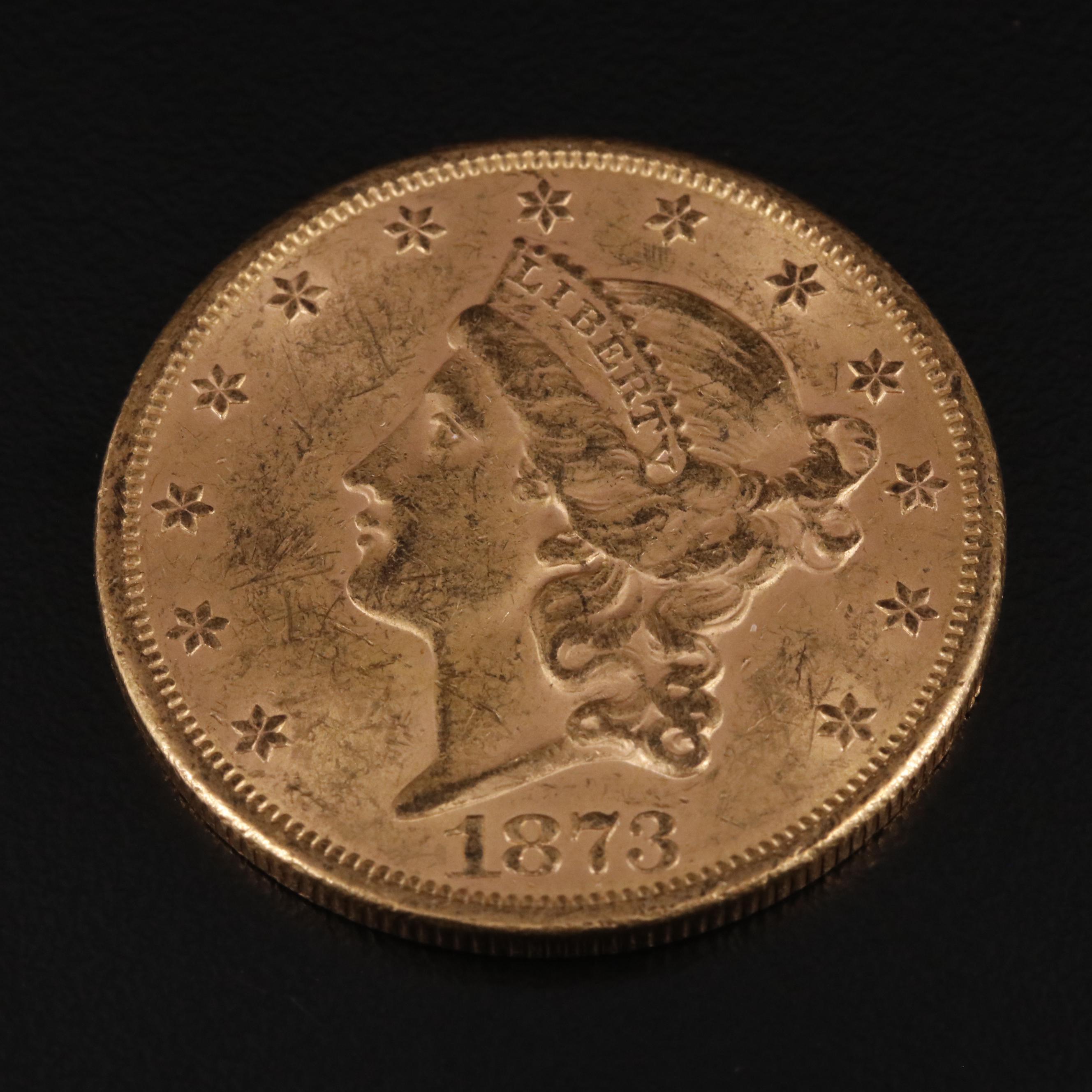 1873 Liberty Head $20 Gold Coin | EBTH