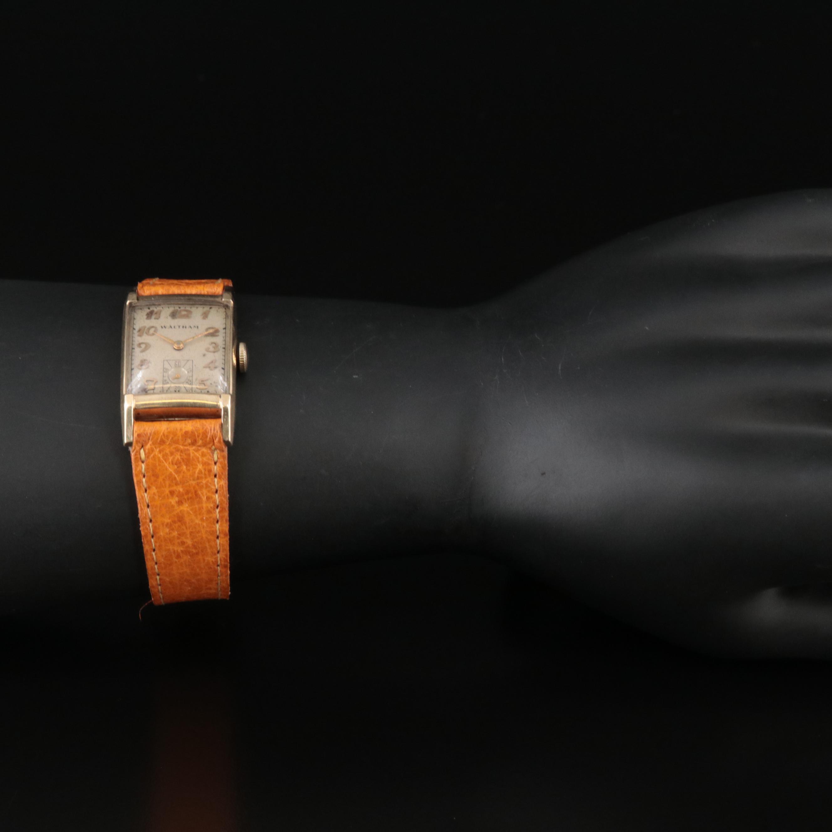 14K Waltham Tank-Shape Wristwatch | EBTH