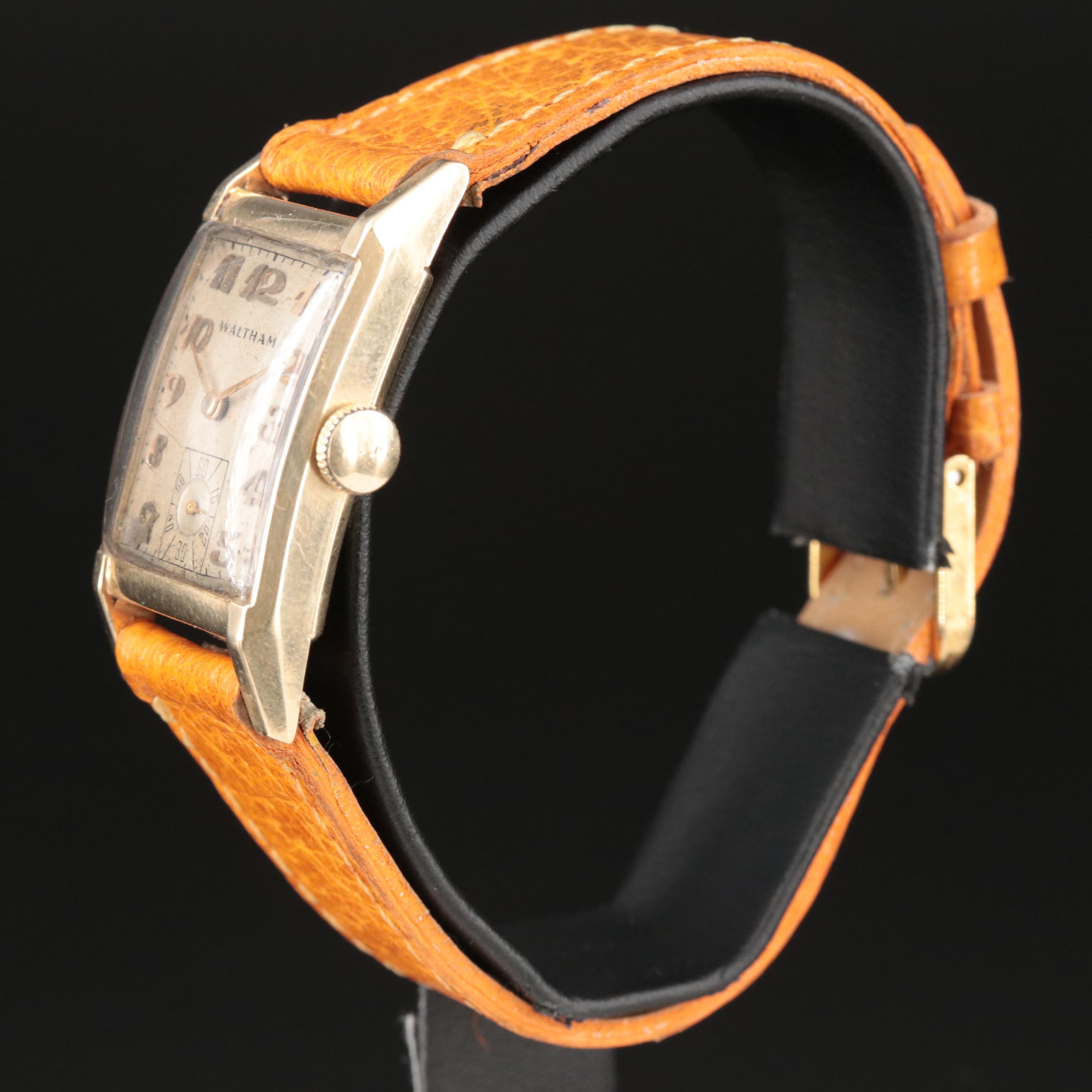 14K Waltham Tank-Shape Wristwatch | EBTH