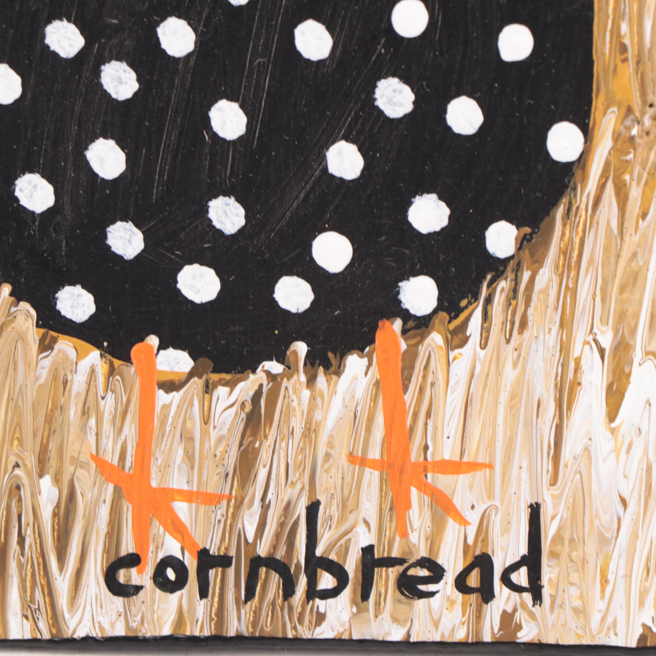 John “Cornbread” Anderson Outsider Art Acrylic Painting "Guinea," 21st ...