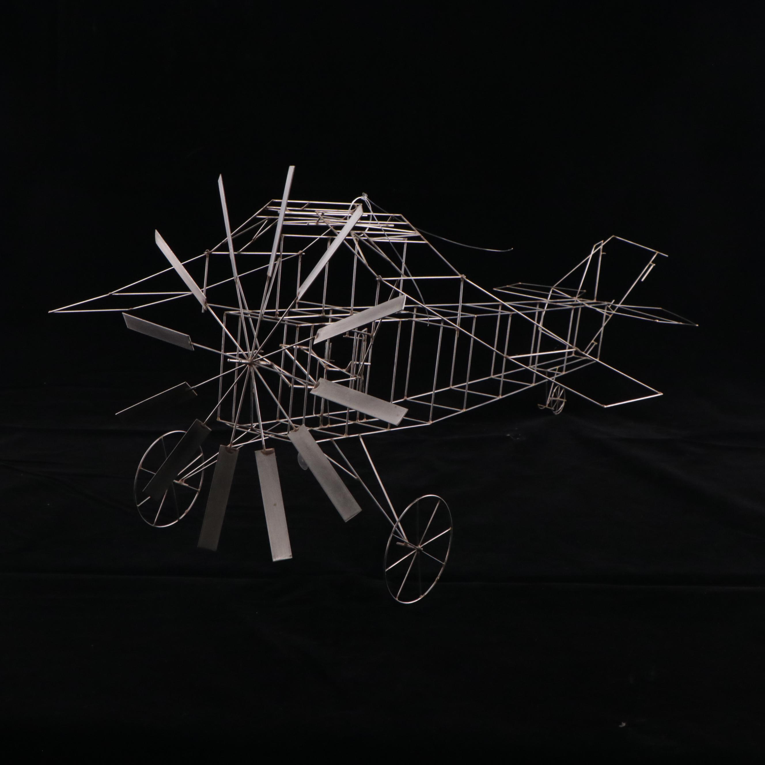 John McNaughton Kinetic Metal Sculpture of an Airplane | EBTH