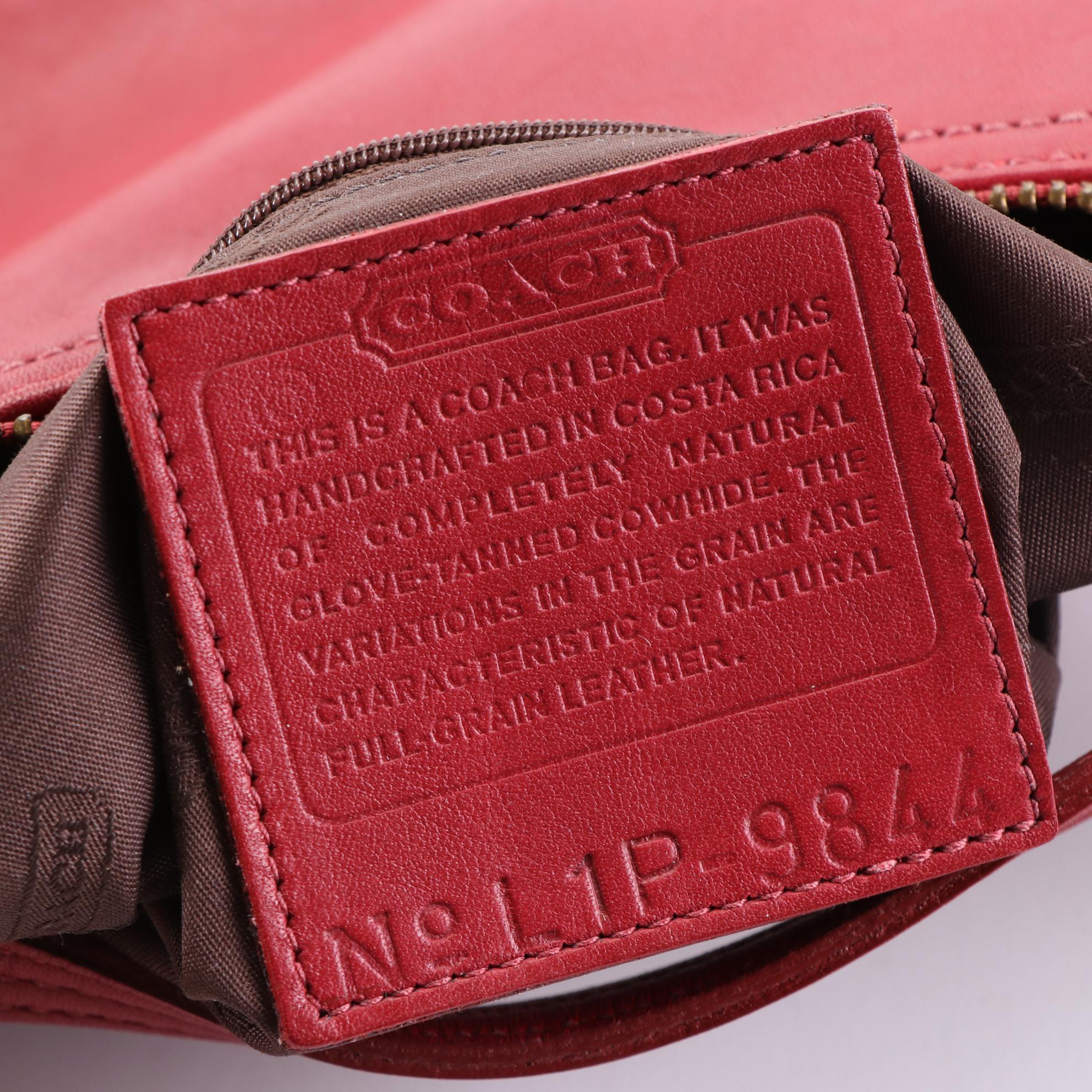 Coach Mini Hobo Bag in Red Leather and Tango Mini Crossbody Bag in ...