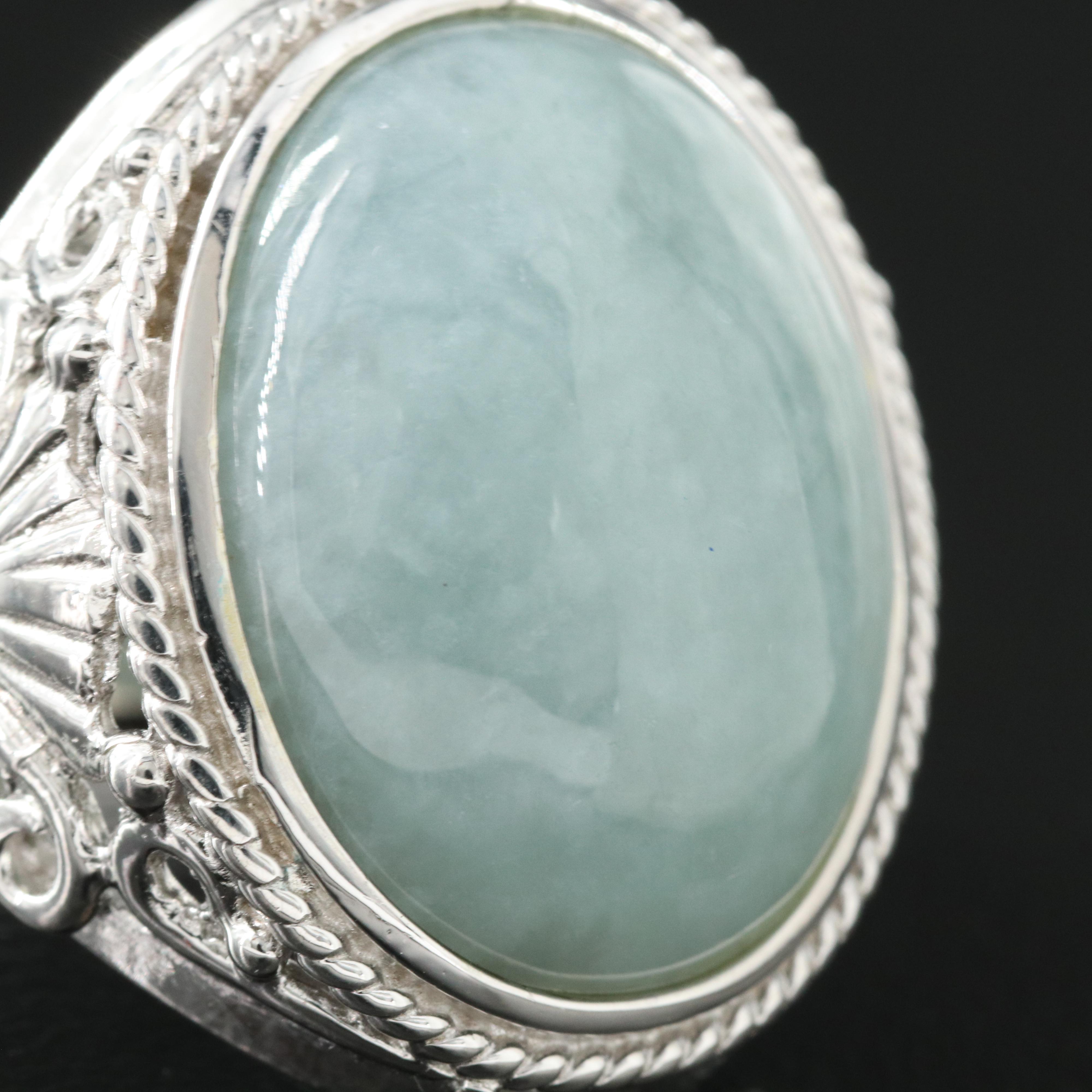 Sterling Jadeite Ring | EBTH