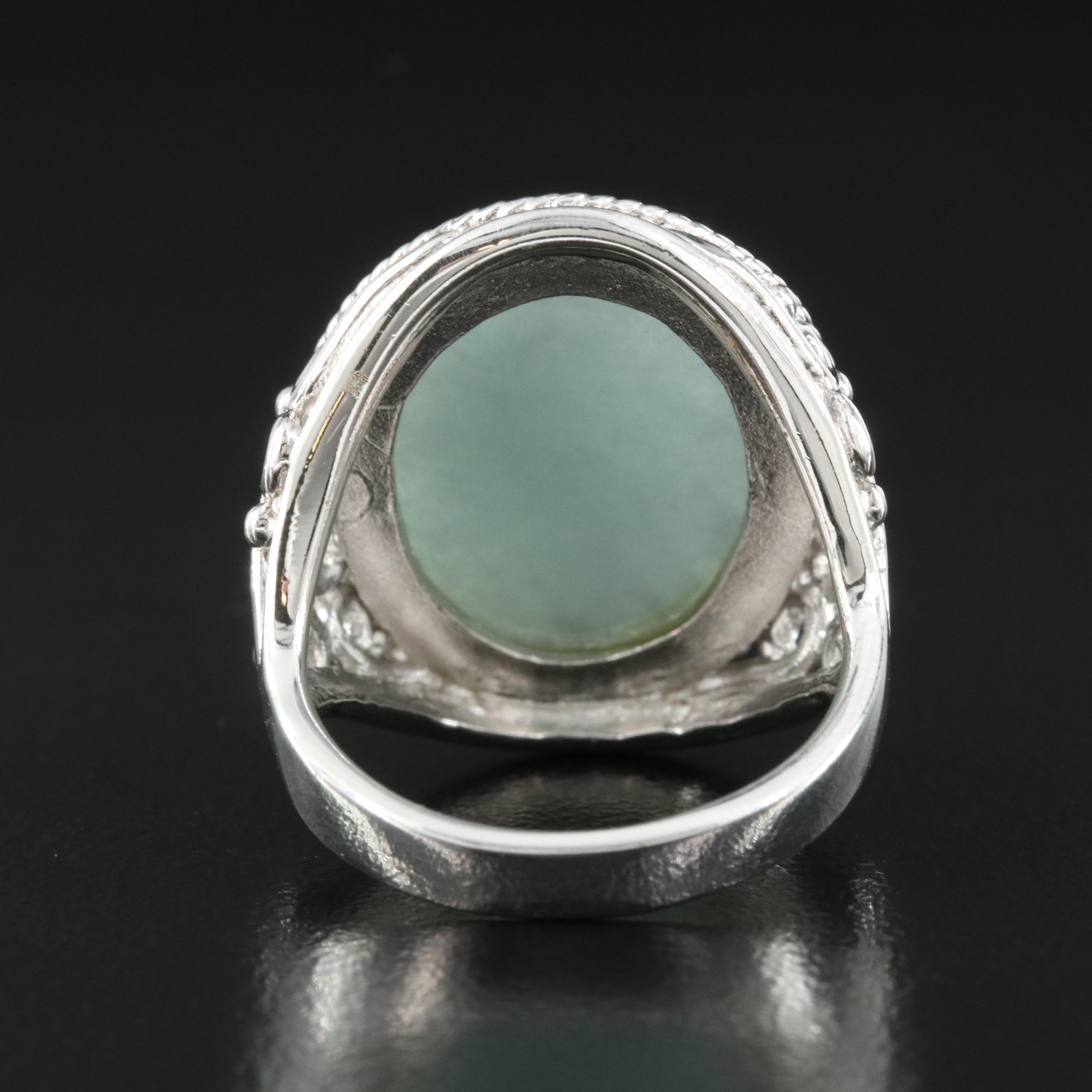 Sterling Jadeite Ring | EBTH