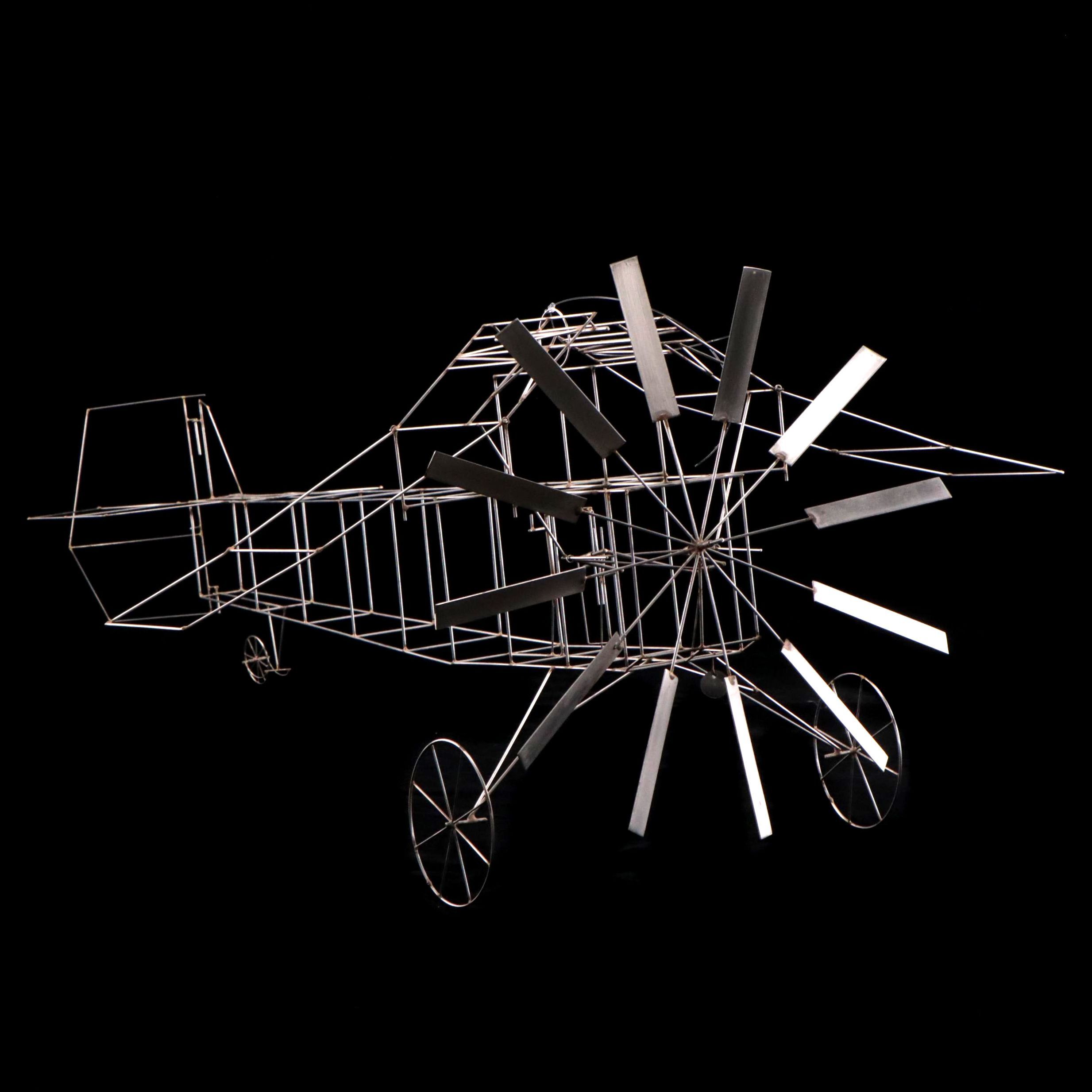 John McNaughton Kinetic Metal Sculpture of an Airplane | EBTH