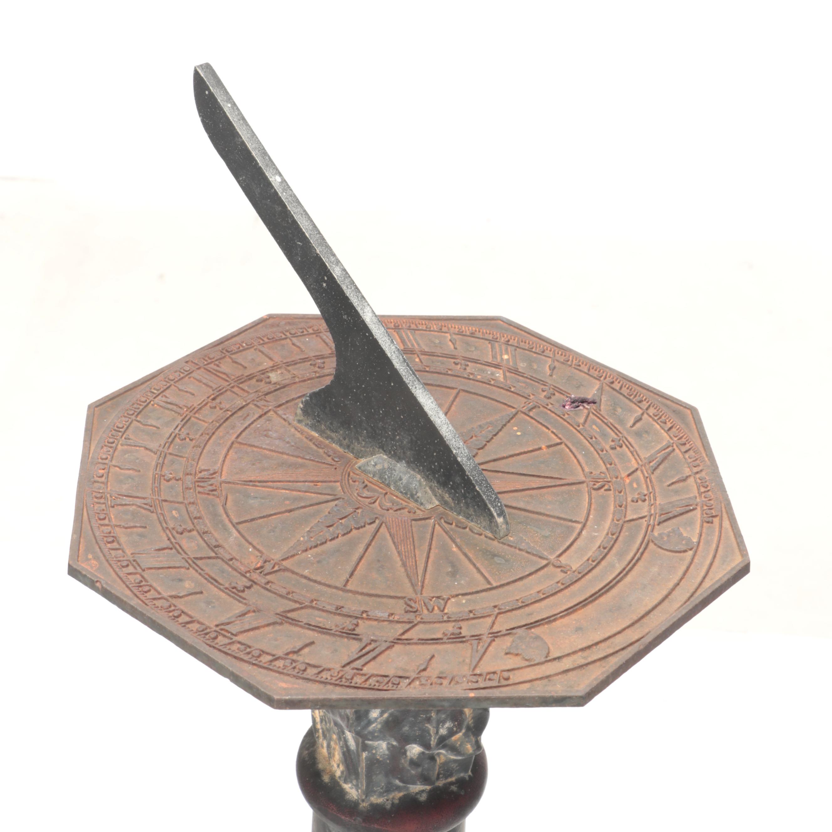 Cast Iron Sundial, Late 20th Century | EBTH