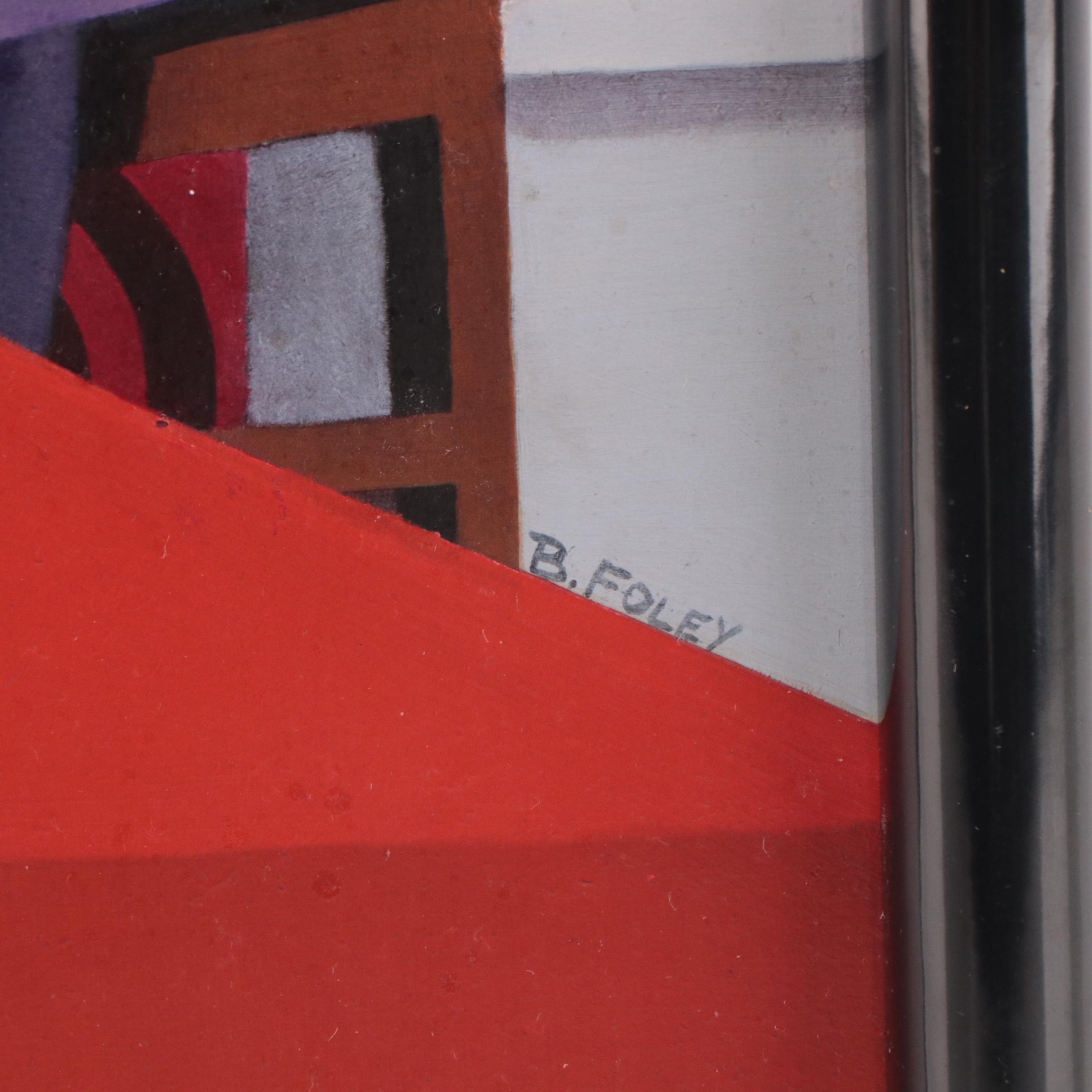 Beth Foley Figurative Oil Painting of Lounging Nude With Pheasant | EBTH