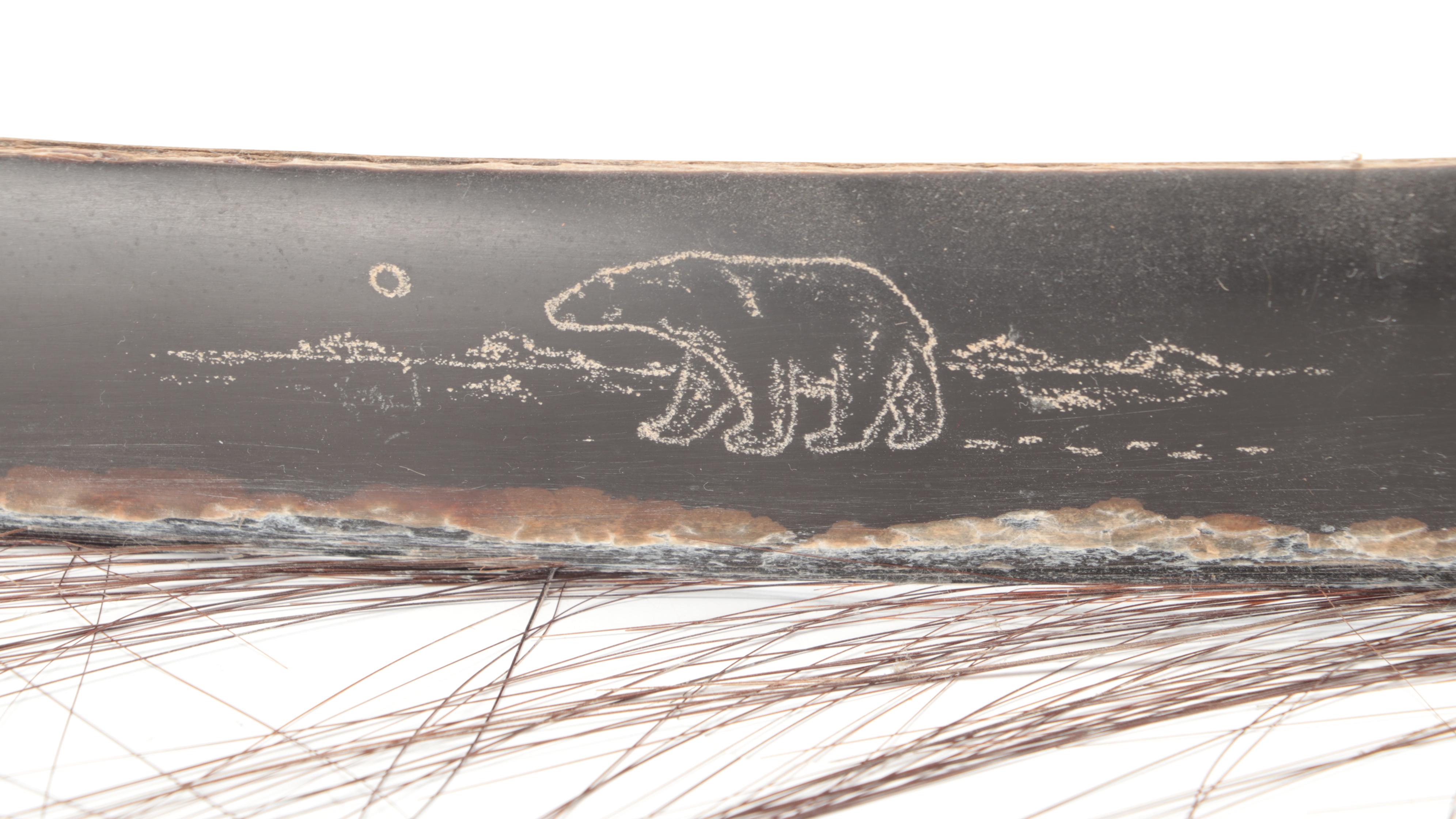 Peter 'Pelo' Demientieff Carved Whale Baleen Native American Wall Decor ...