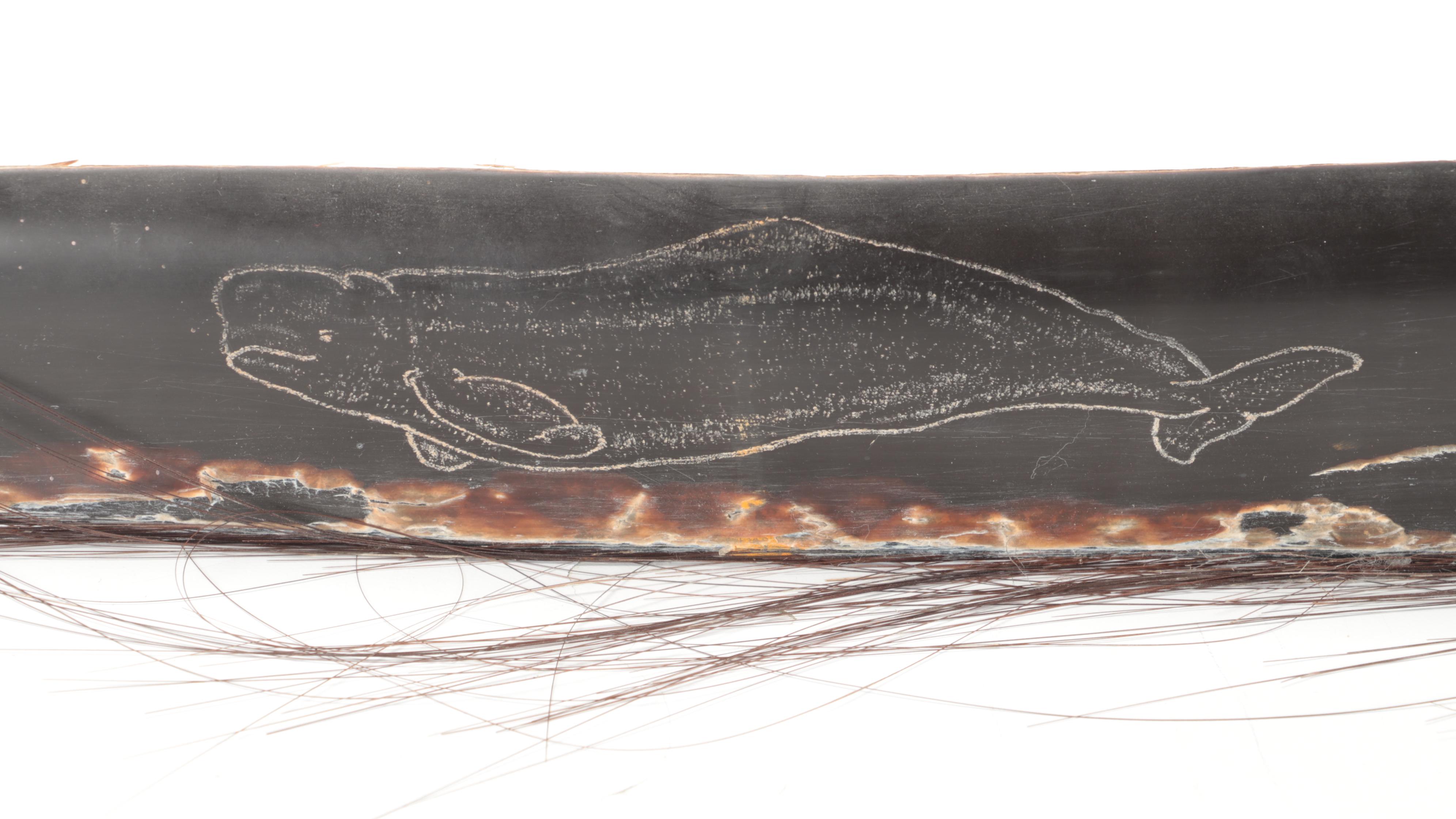 Peter 'Pelo' Demientieff Carved Whale Baleen Native American Wall Decor ...