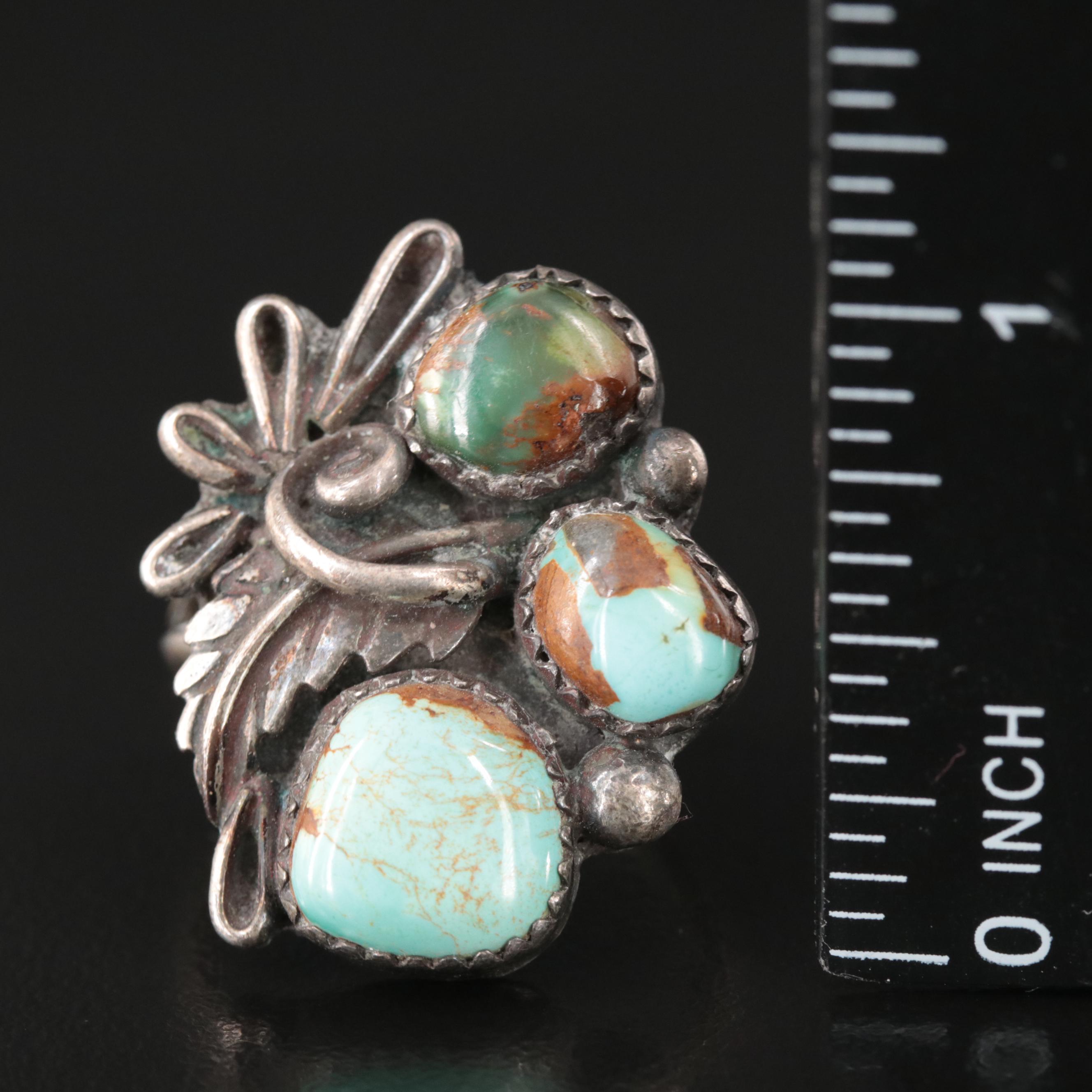 Southwestern Sterling Turquoise Ring | EBTH