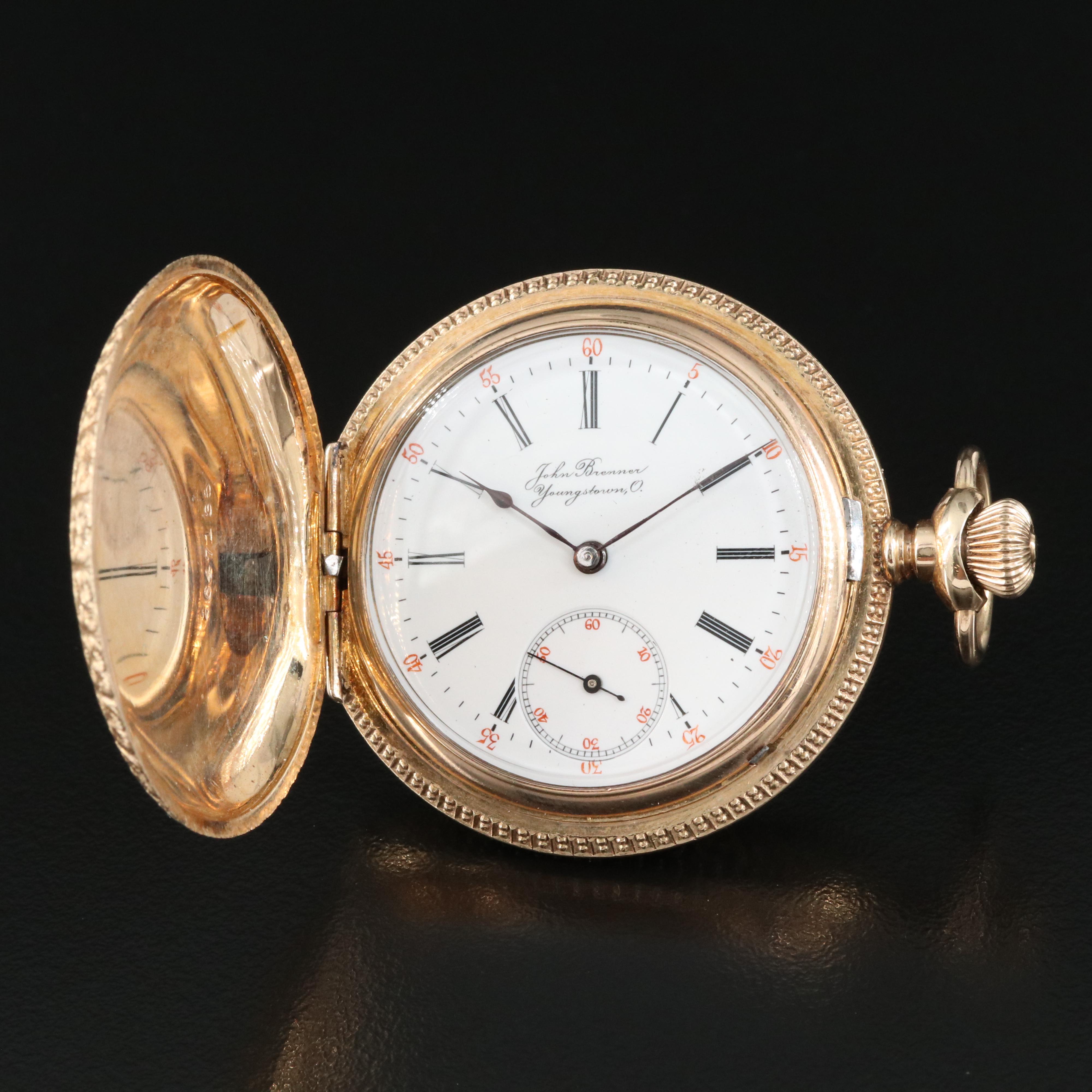 Antique Columbus Watch Company Pocket Watch for John Brenner Jewelers ...