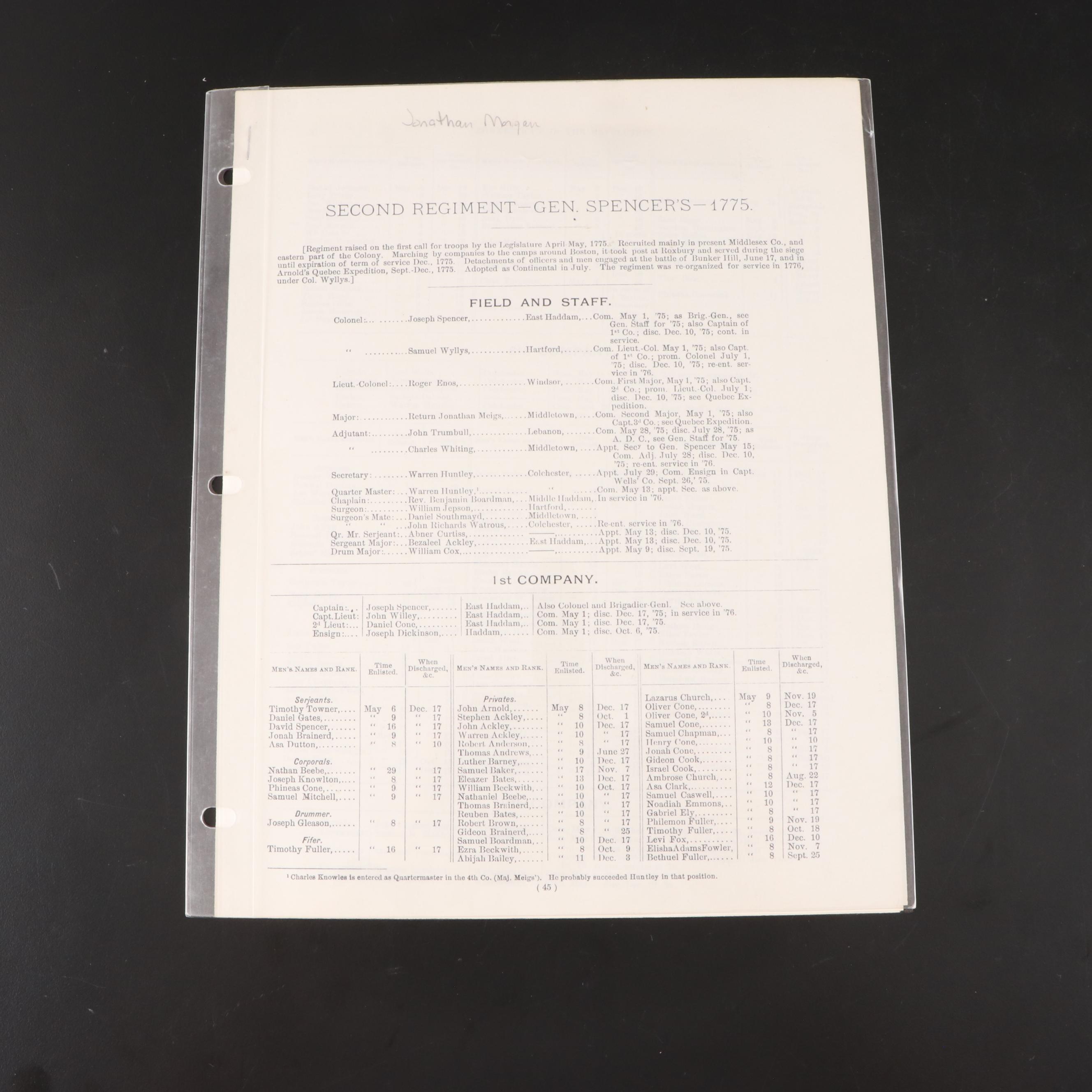 American Revolutionary War Documents and Certification, 1775–1783 | EBTH