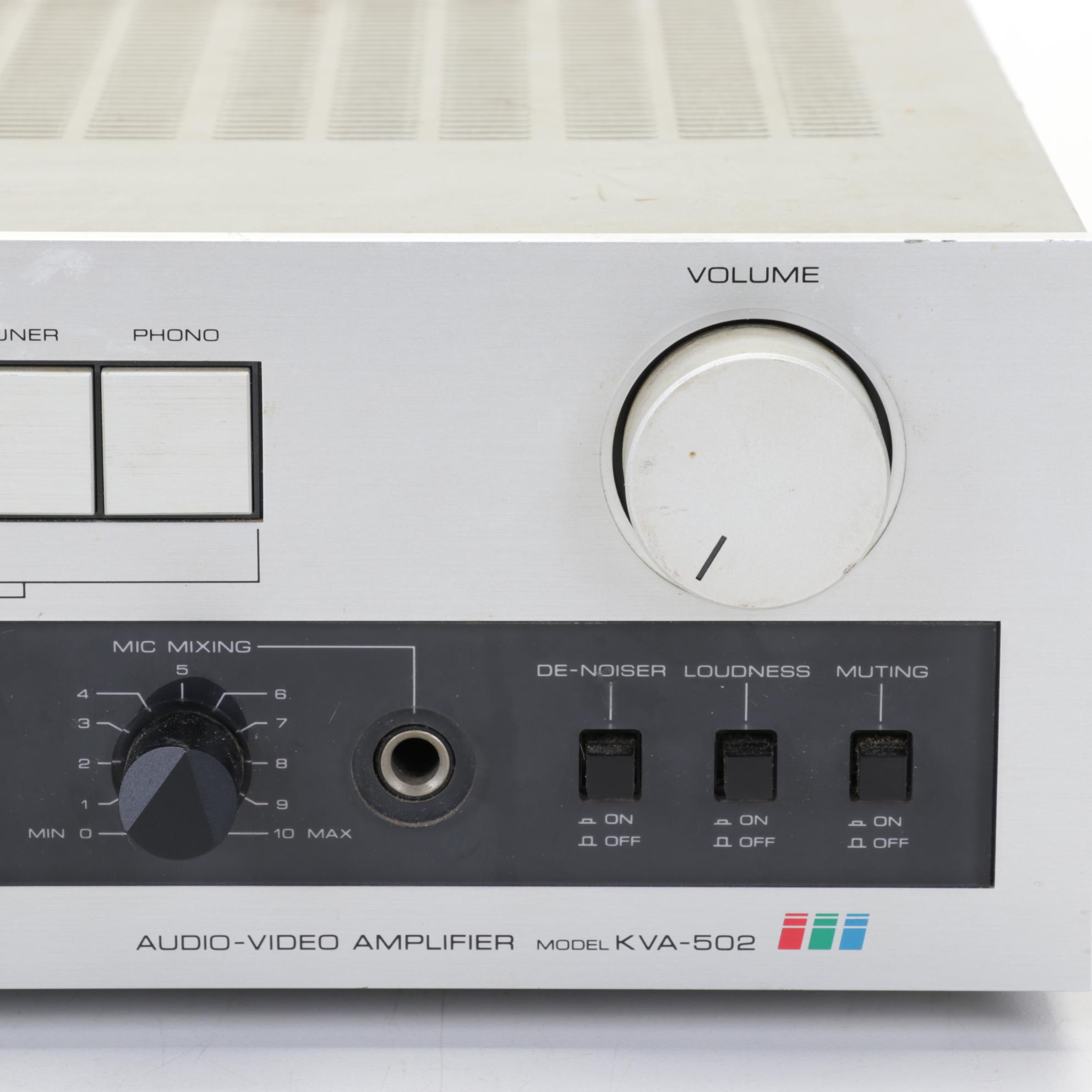 Kenwood 1080 VA Audio-Video Surround Receiver with Kenwood VA-502 ...