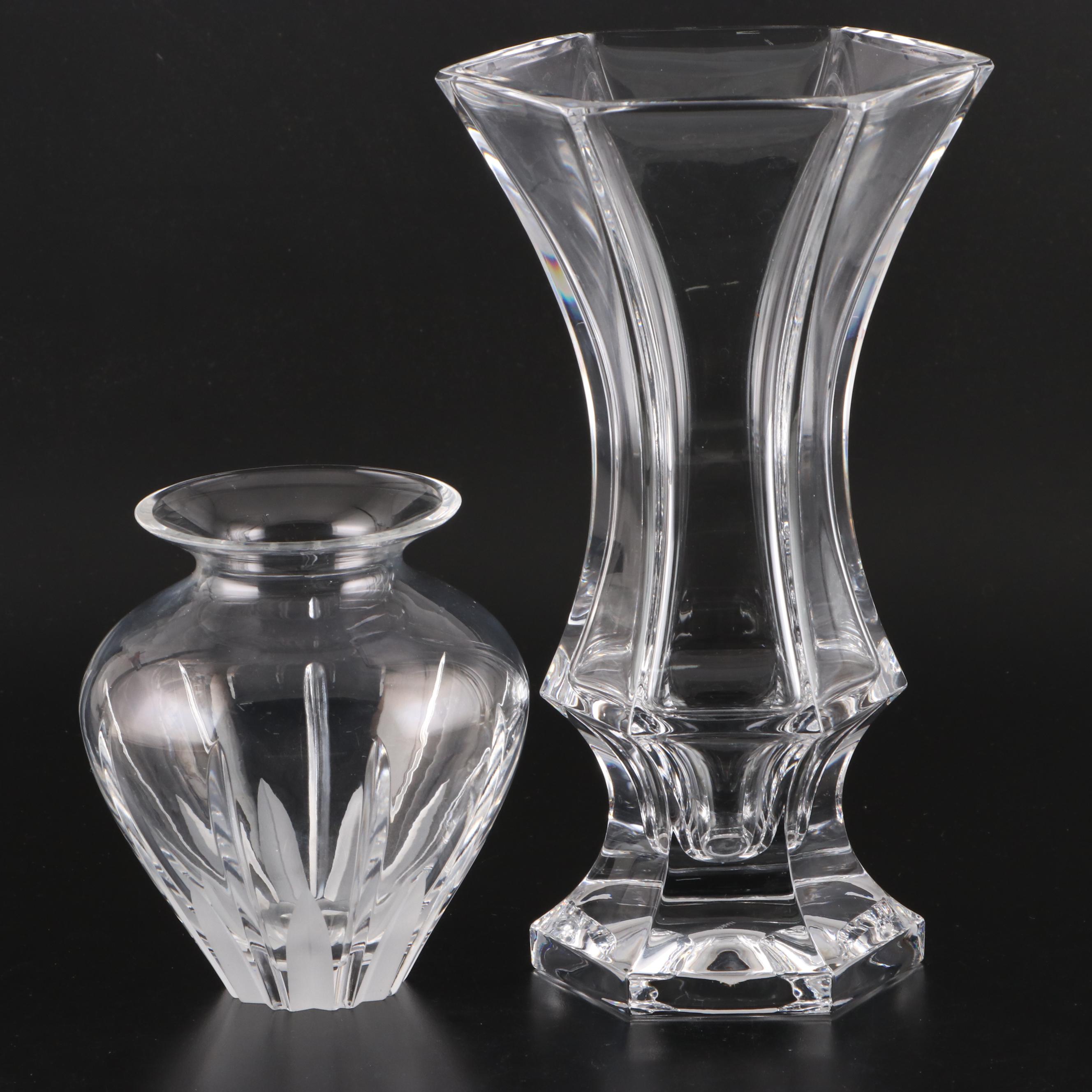 Gorham "Sovereign" Crystal Vase and Royal Doulton "Carnegie" Greek Vase ...