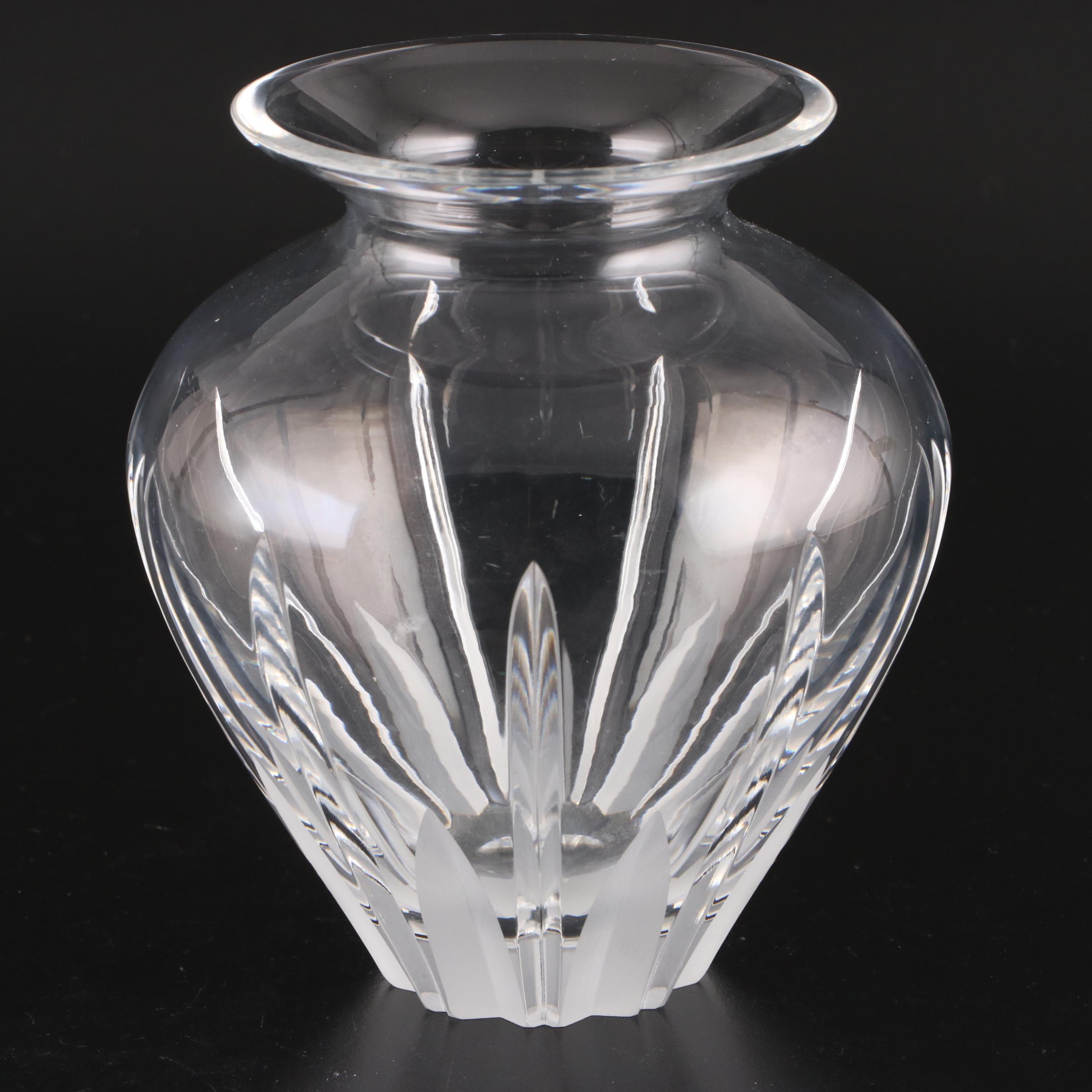 Gorham "Sovereign" Crystal Vase and Royal Doulton "Carnegie" Greek Vase ...