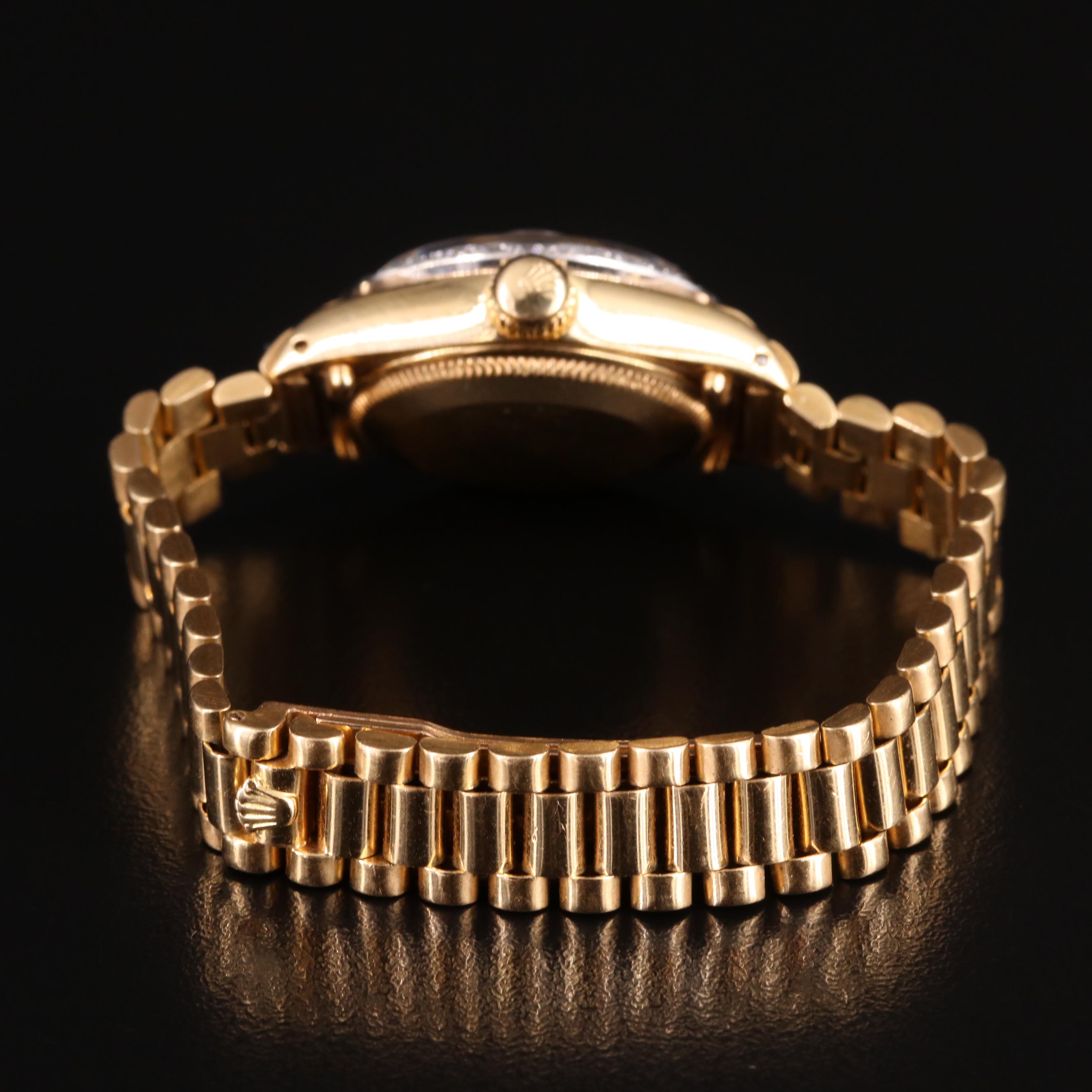 1970 Rolex Custom Diamond Bezel Datejust Wristwatch | EBTH