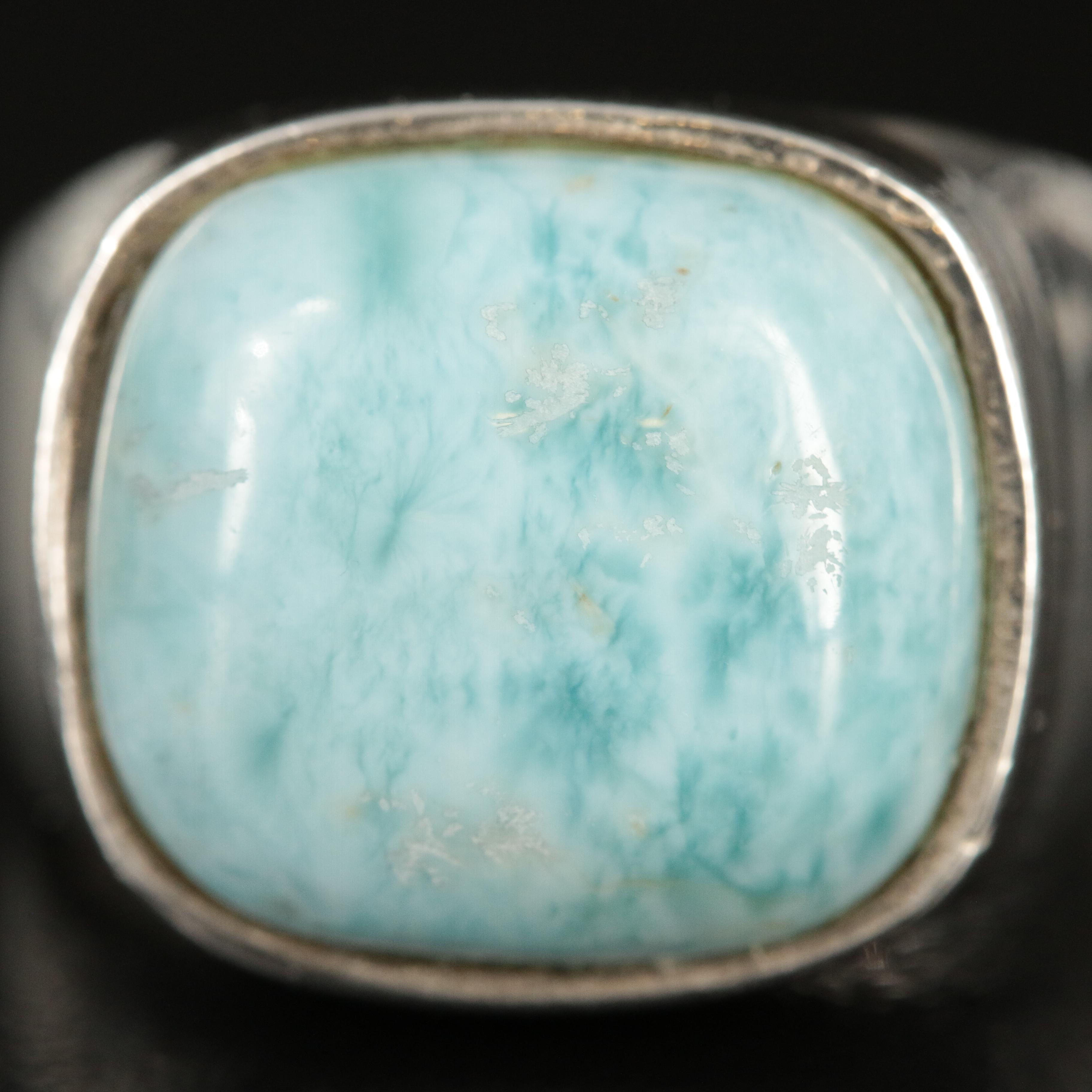 Sterling Larimar Ring | EBTH