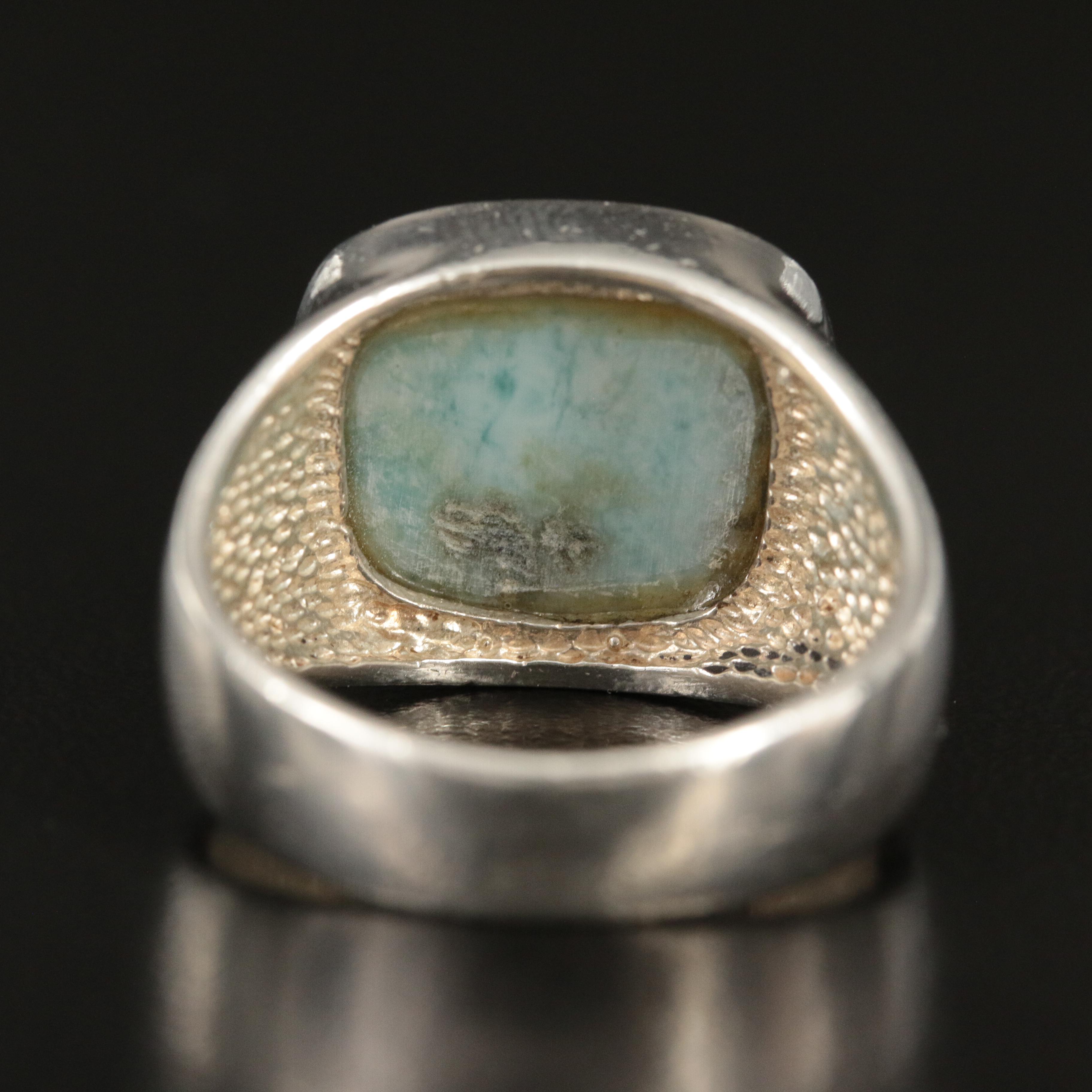 Sterling Larimar Ring | EBTH