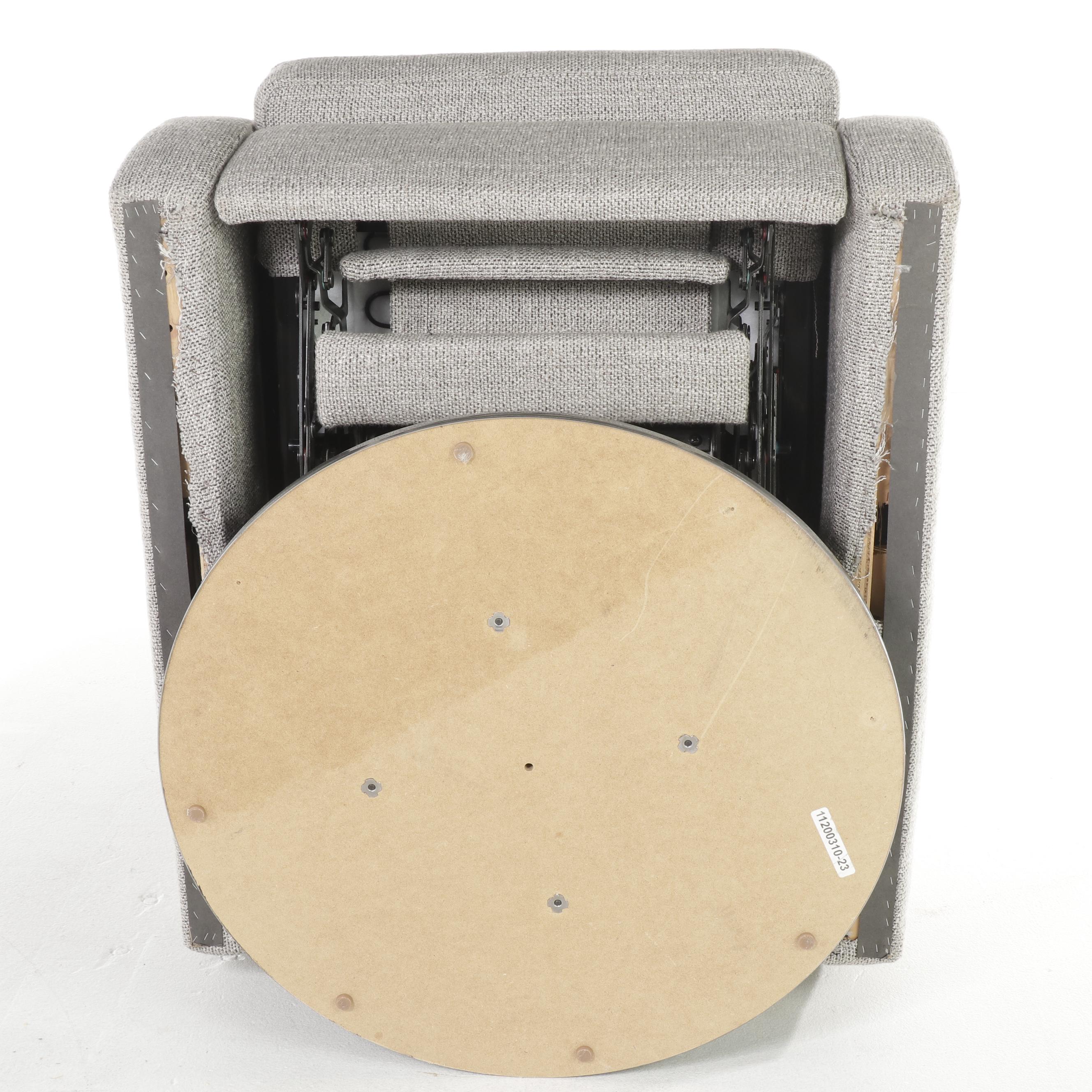 Ultra-Mek, Inc. Contemporary Grey Fabric Upholstered Recliner | EBTH