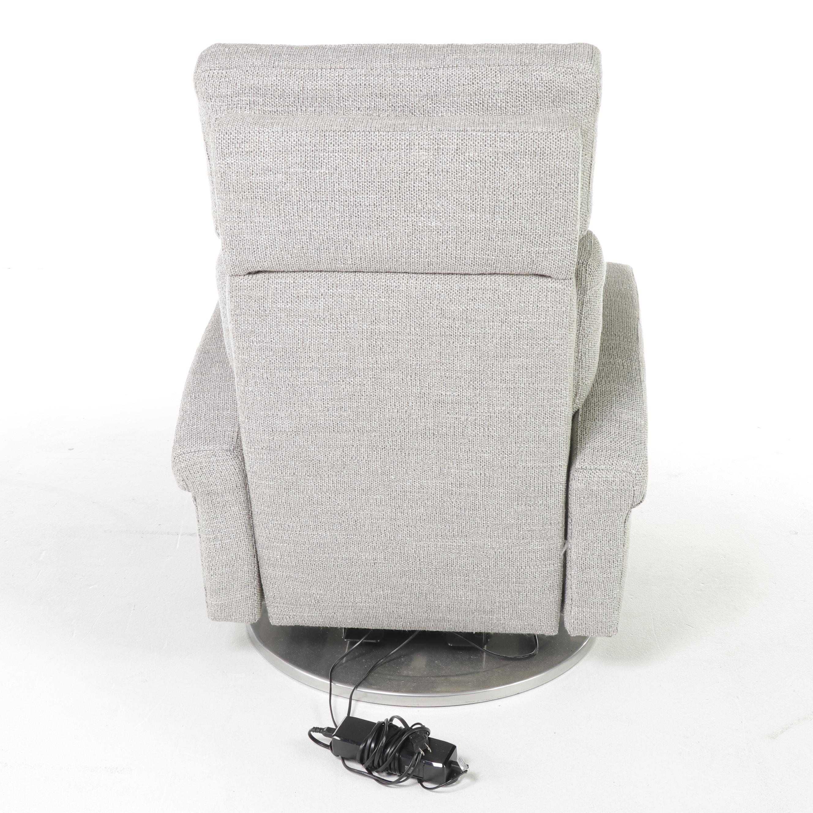 Ultra-Mek, Inc. Contemporary Grey Fabric Upholstered Recliner | EBTH