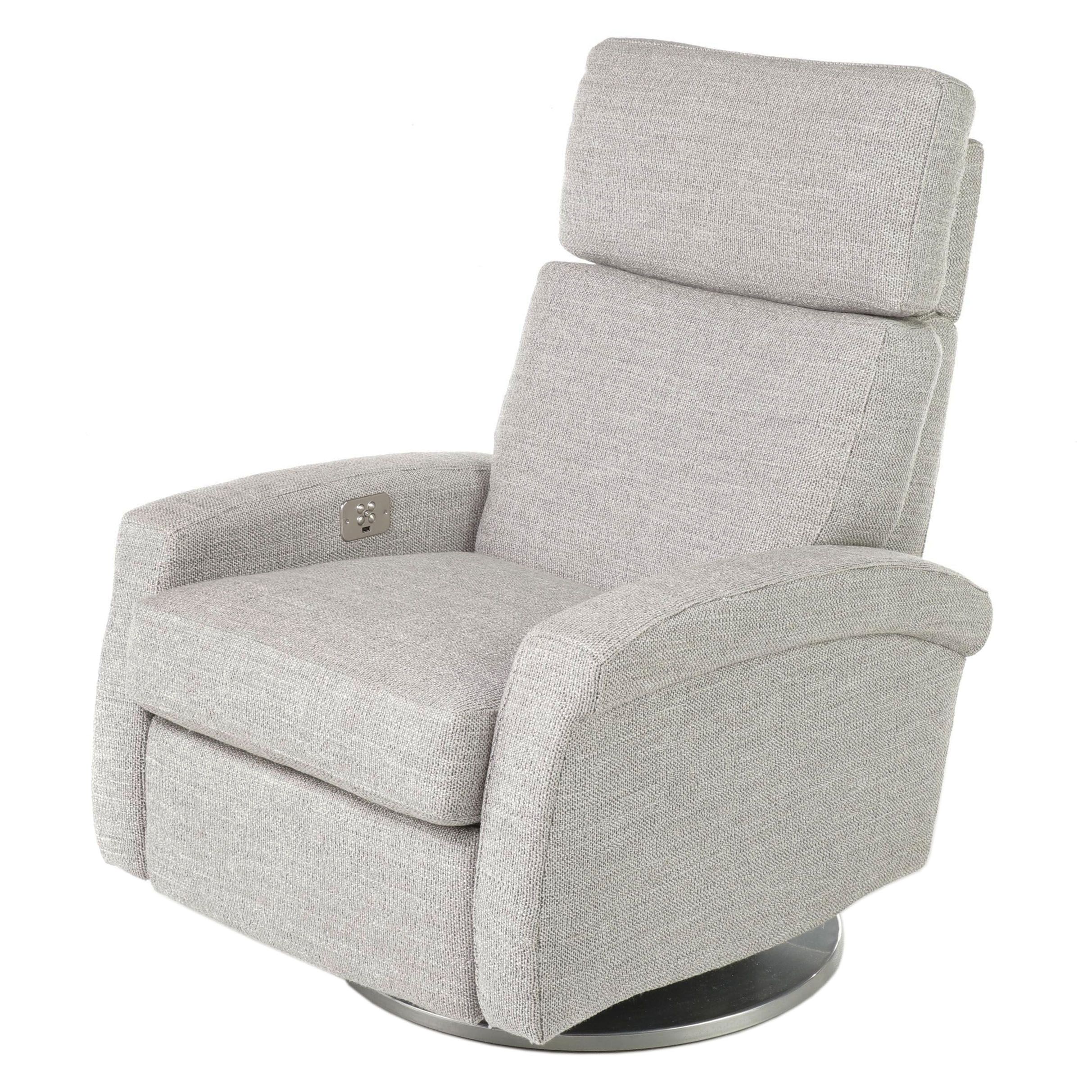 Ultra-Mek, Inc. Contemporary Grey Fabric Upholstered Recliner | EBTH