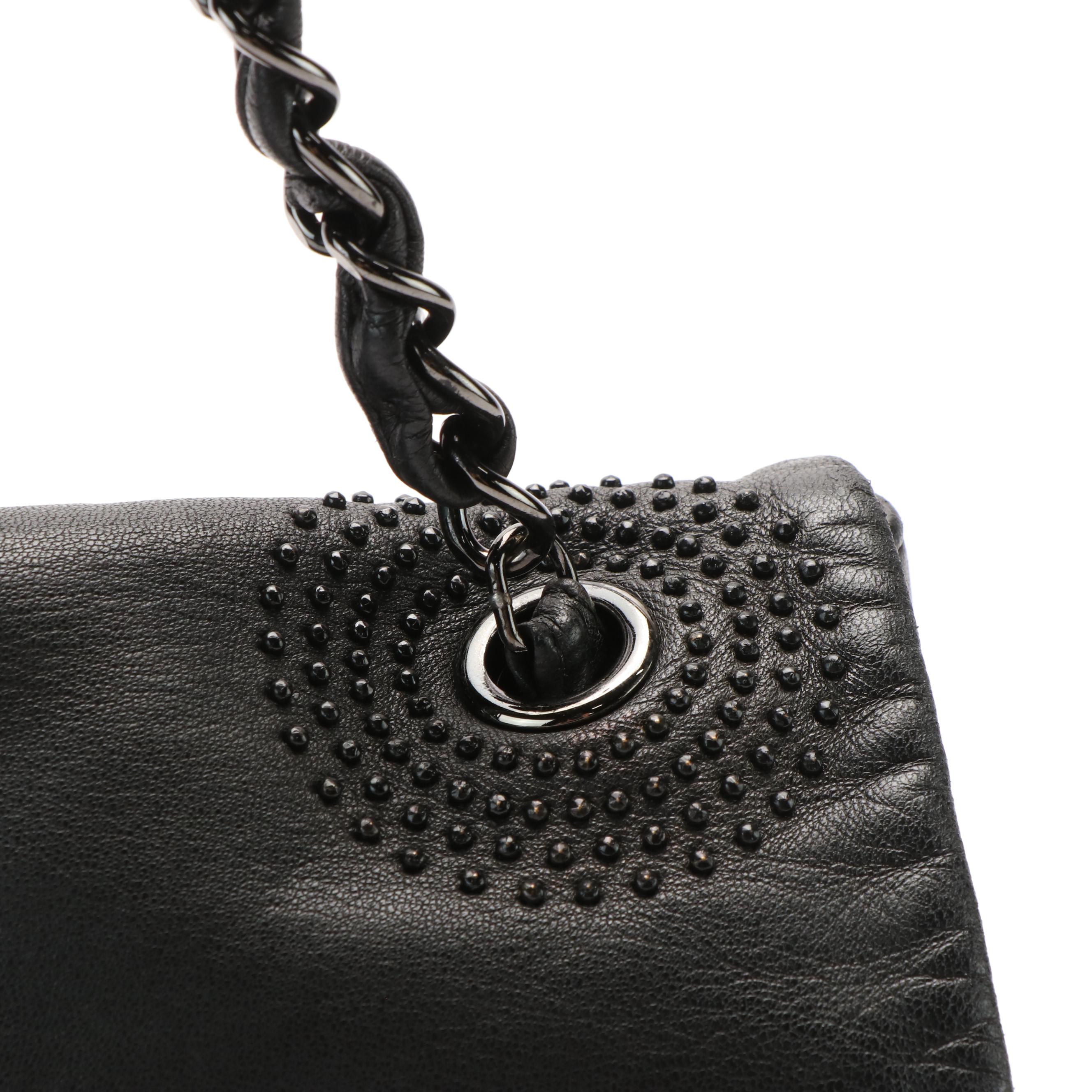 Chanel Chain Flap Bag with Interlocking Studded CC Logo | EBTH