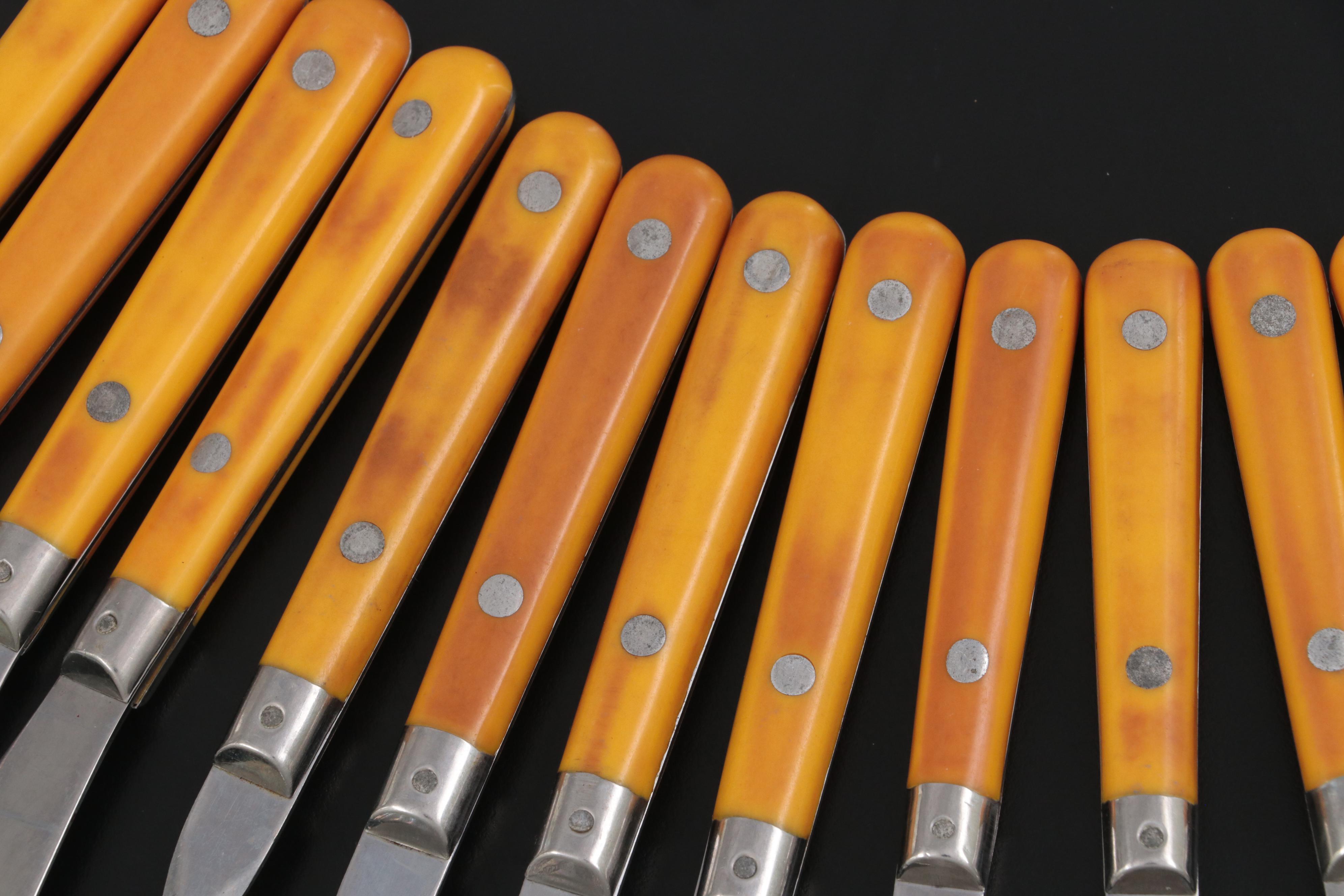 Stainless Steel Riveted Plastic Handled Flatware | EBTH