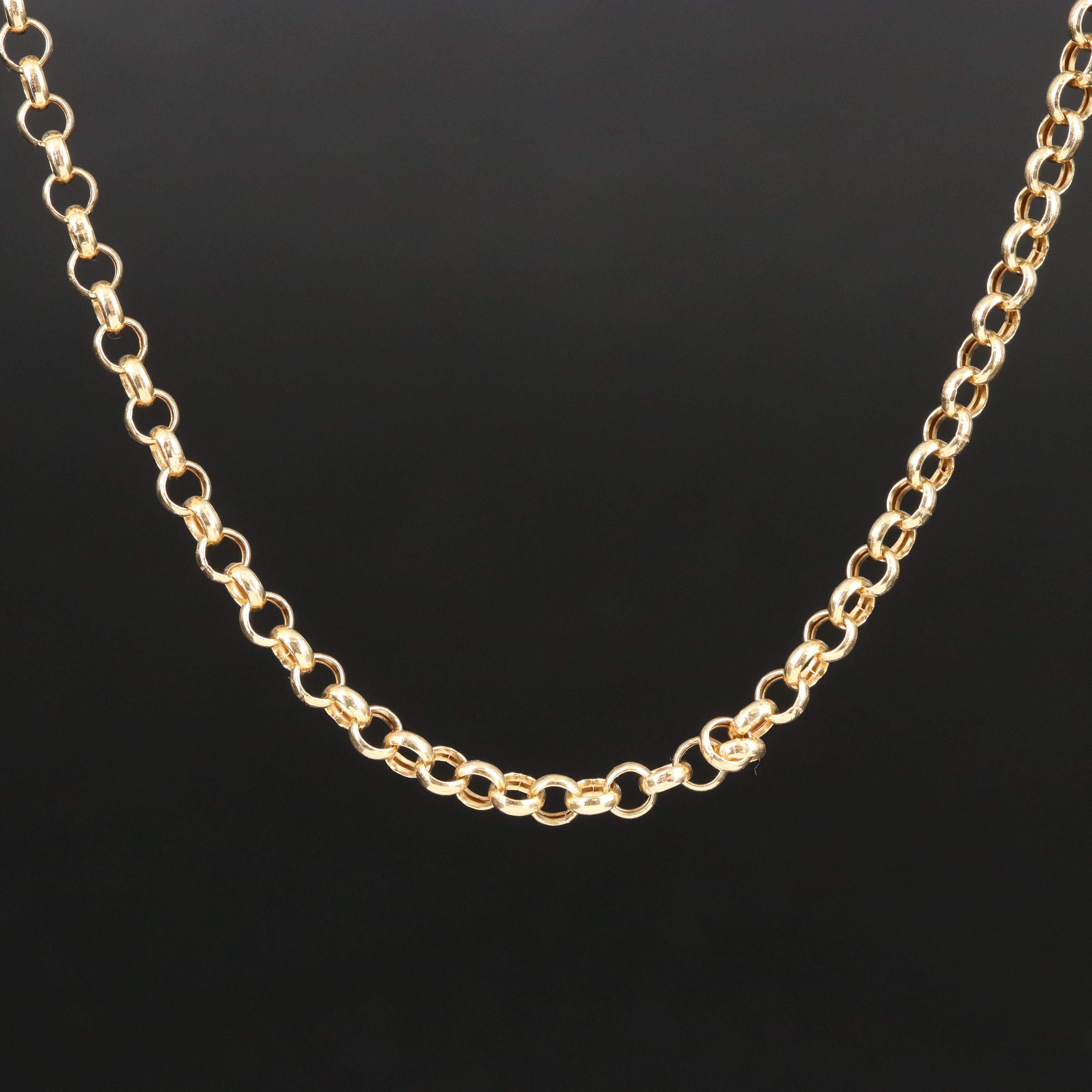 18K Rolo Chain Necklace | EBTH