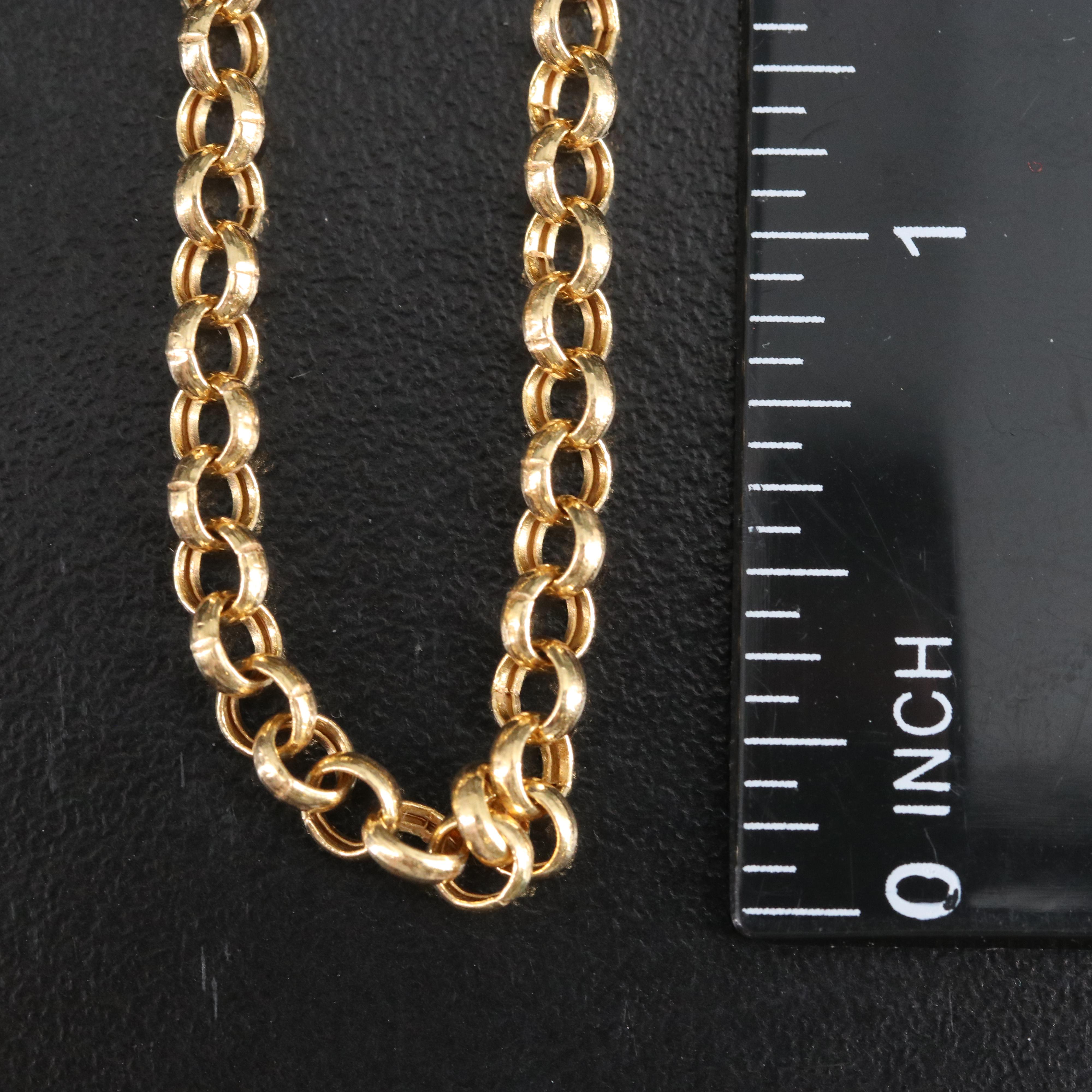 18K Rolo Chain Necklace | EBTH
