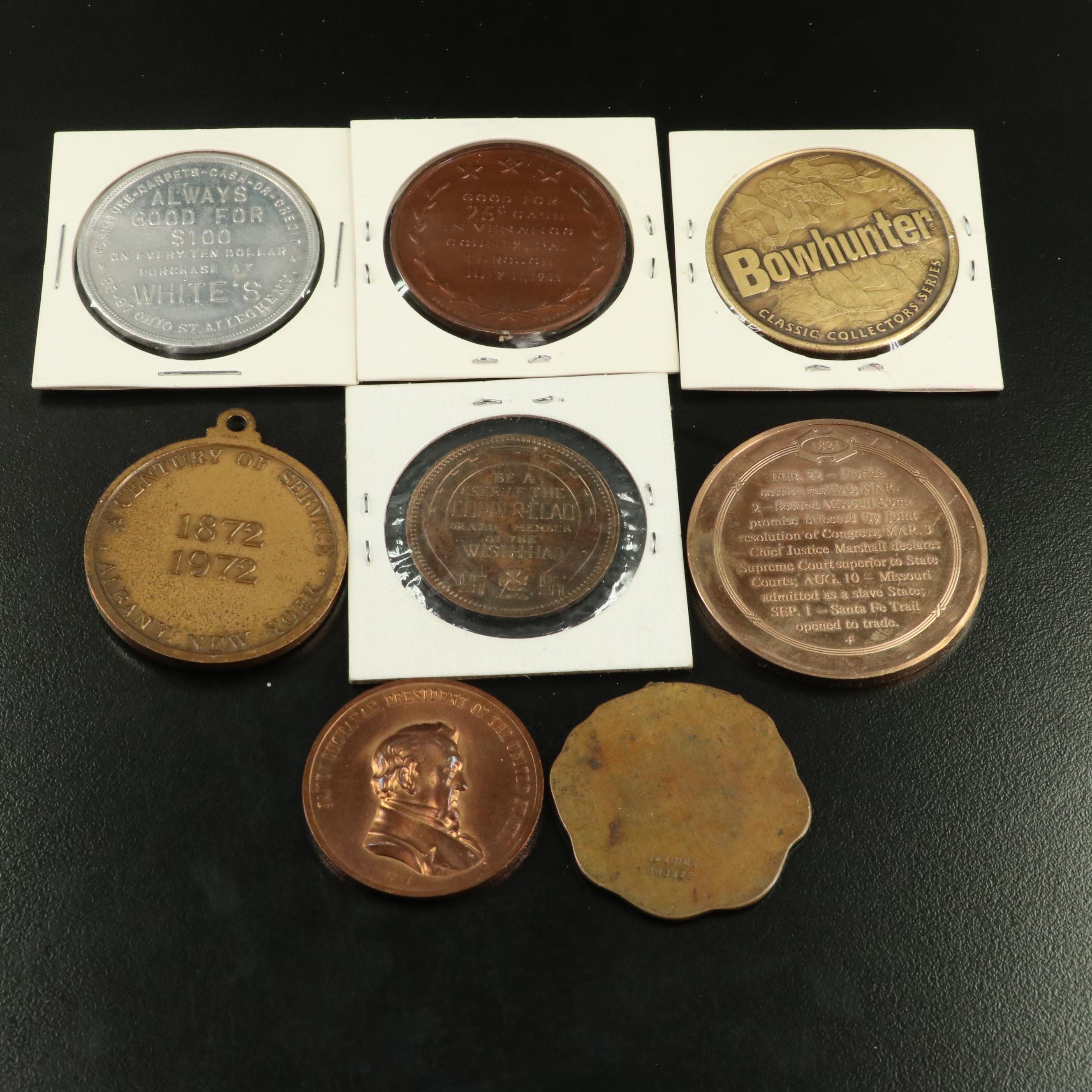 Collection of More Than Fifty Tokens and Medals | EBTH