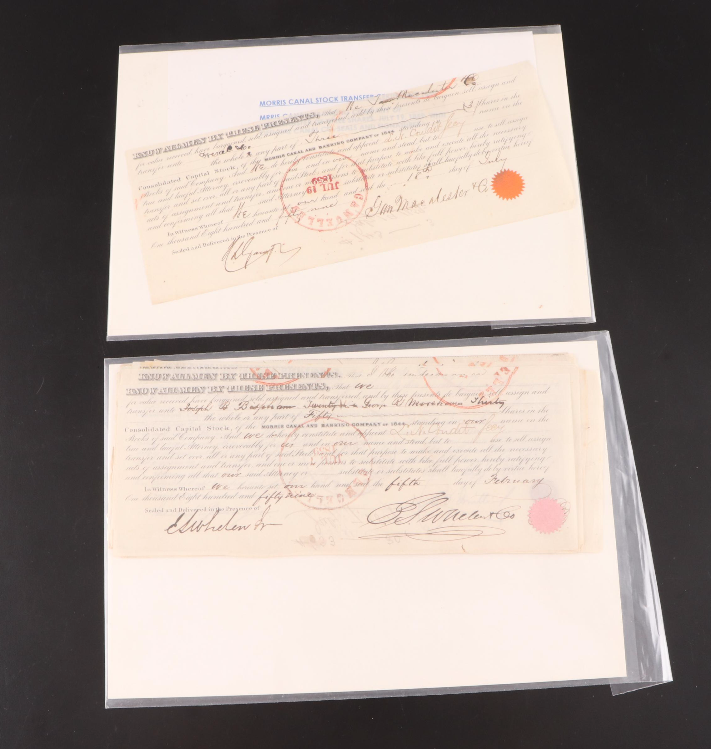 Colonial America with Other Bank Checks, Invoices, Waybill and More ...